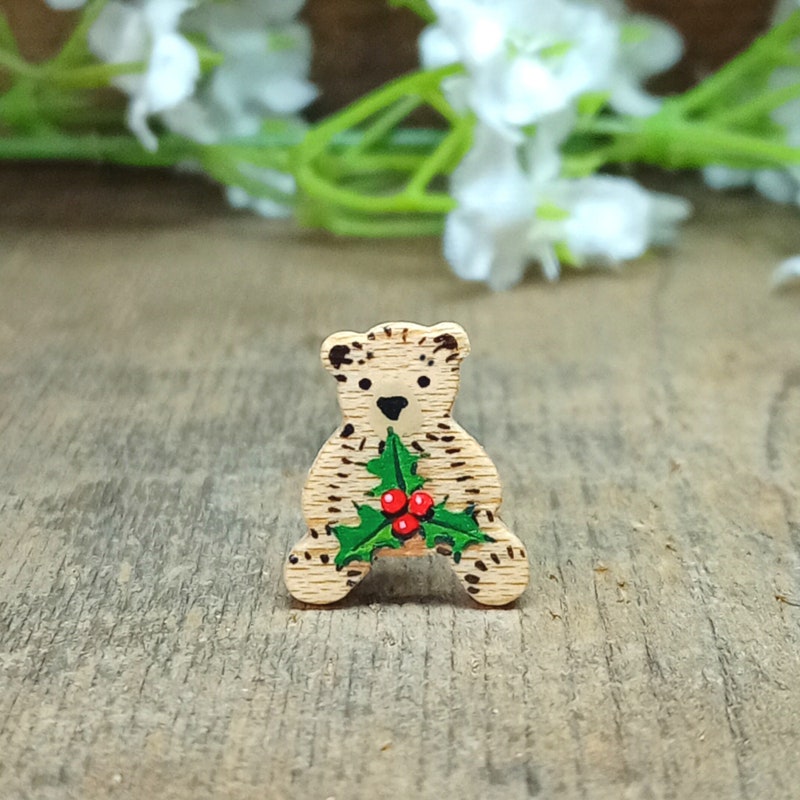 Holly Pin - Etsy