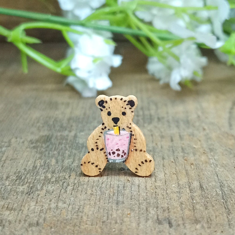 Boba Tea Teddy Bear - Etsy