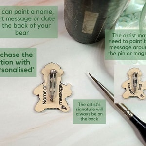 Vicar and Bible Bear Handmade Pin or Fridge Magnet Thank You - Etsy