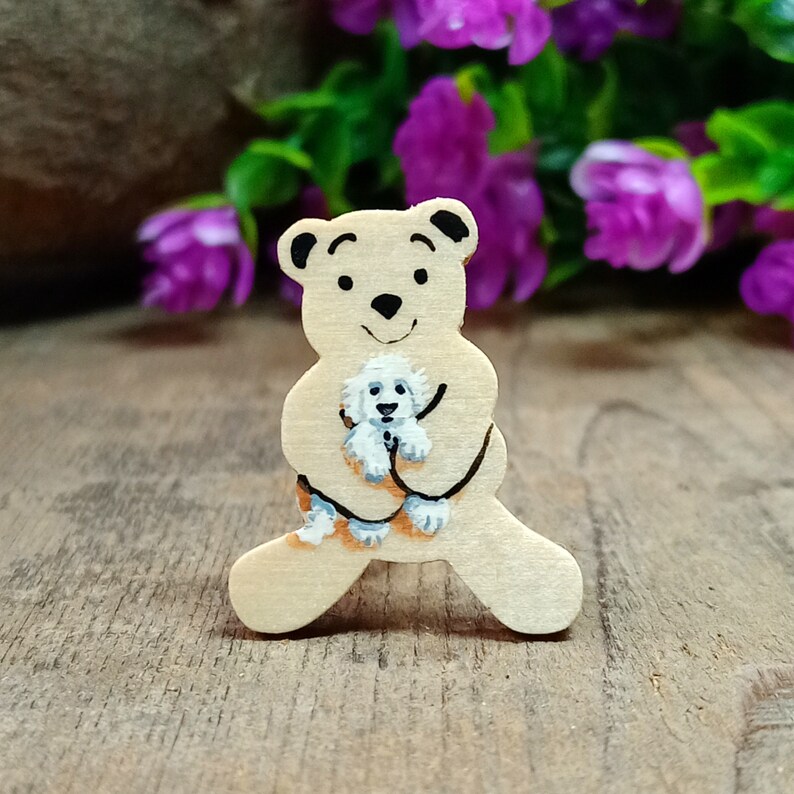 Cockapoo Puppy Pin Badge, Handmade Dog Owner Gift, Dog Mum Dad Magnet ...
