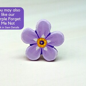 Purple Daisy Pin Badge, Aster Flower Brooch, Handmade Michaelmas Daisy ...