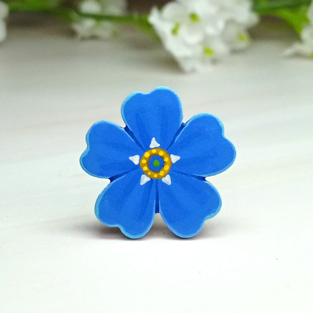 Forget Me Not Pin, Handmade Bereavement Gift, Something Blue for Bride ...