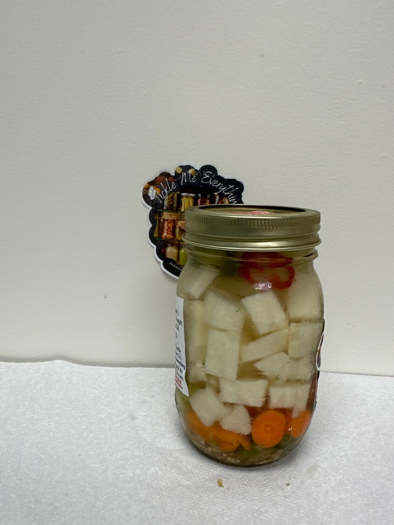 Pickled Jicama 16oz. - Etsy