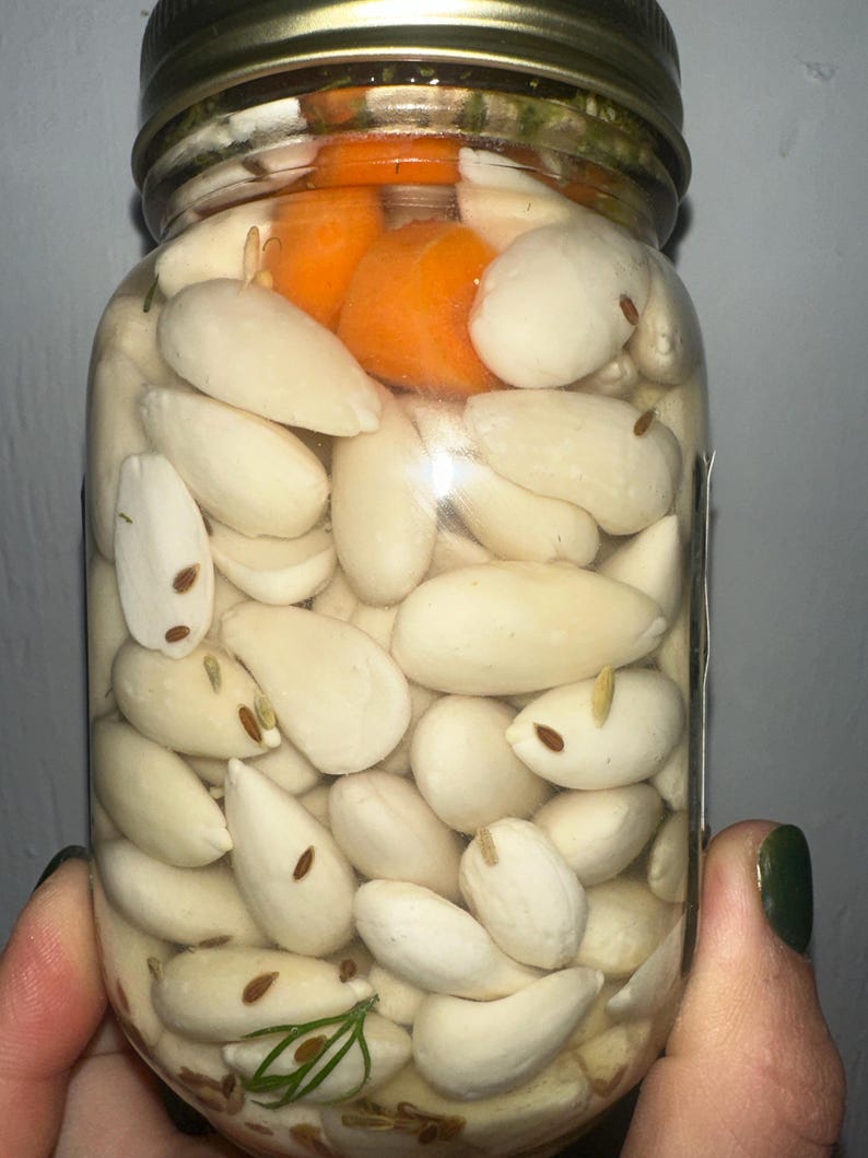 Pickled Peeled Almonds, Organic - Etsy