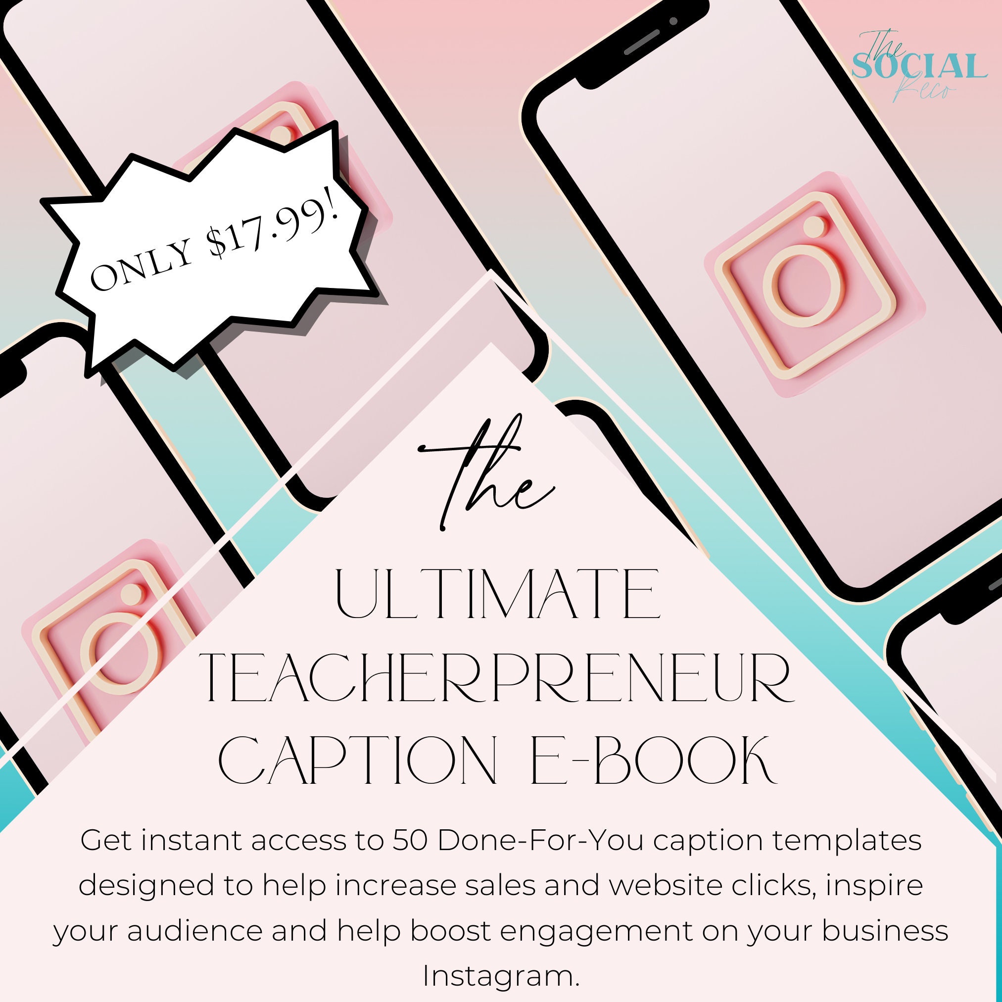 Instagram Caption Templates for Teachers, Teacherpreneurs, and TPT ...