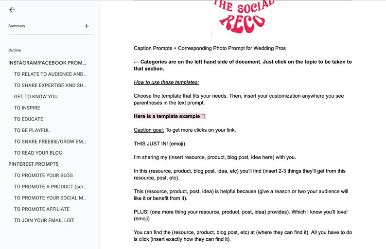 Social Media Captions + Photo Prompts for the Wedding Pro, Instagram ...