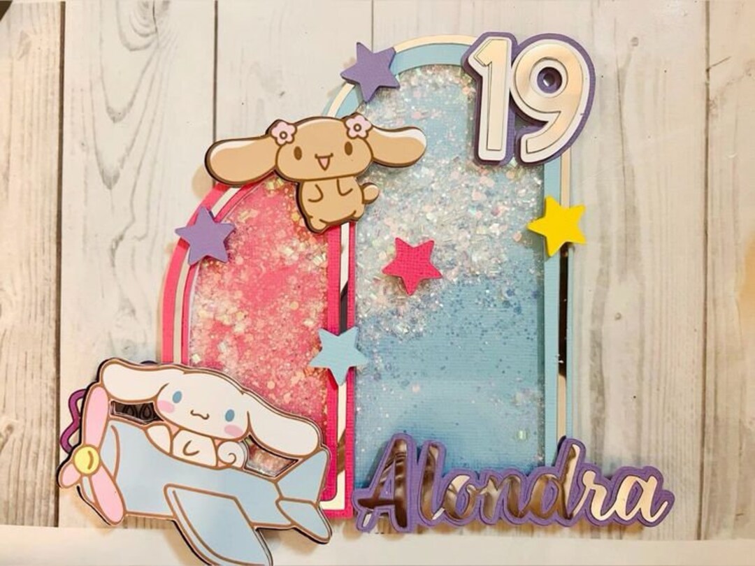 Unique Cinnamoroll Cake Topper Custom Birthday Party - Etsy