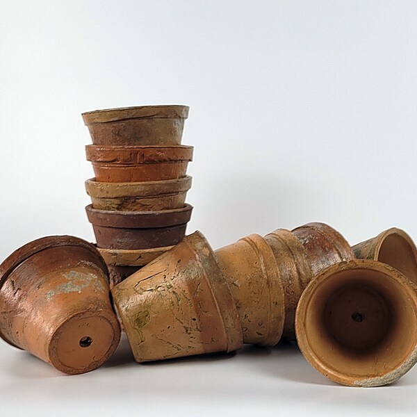 Aged Terracotta Pots - Etsy