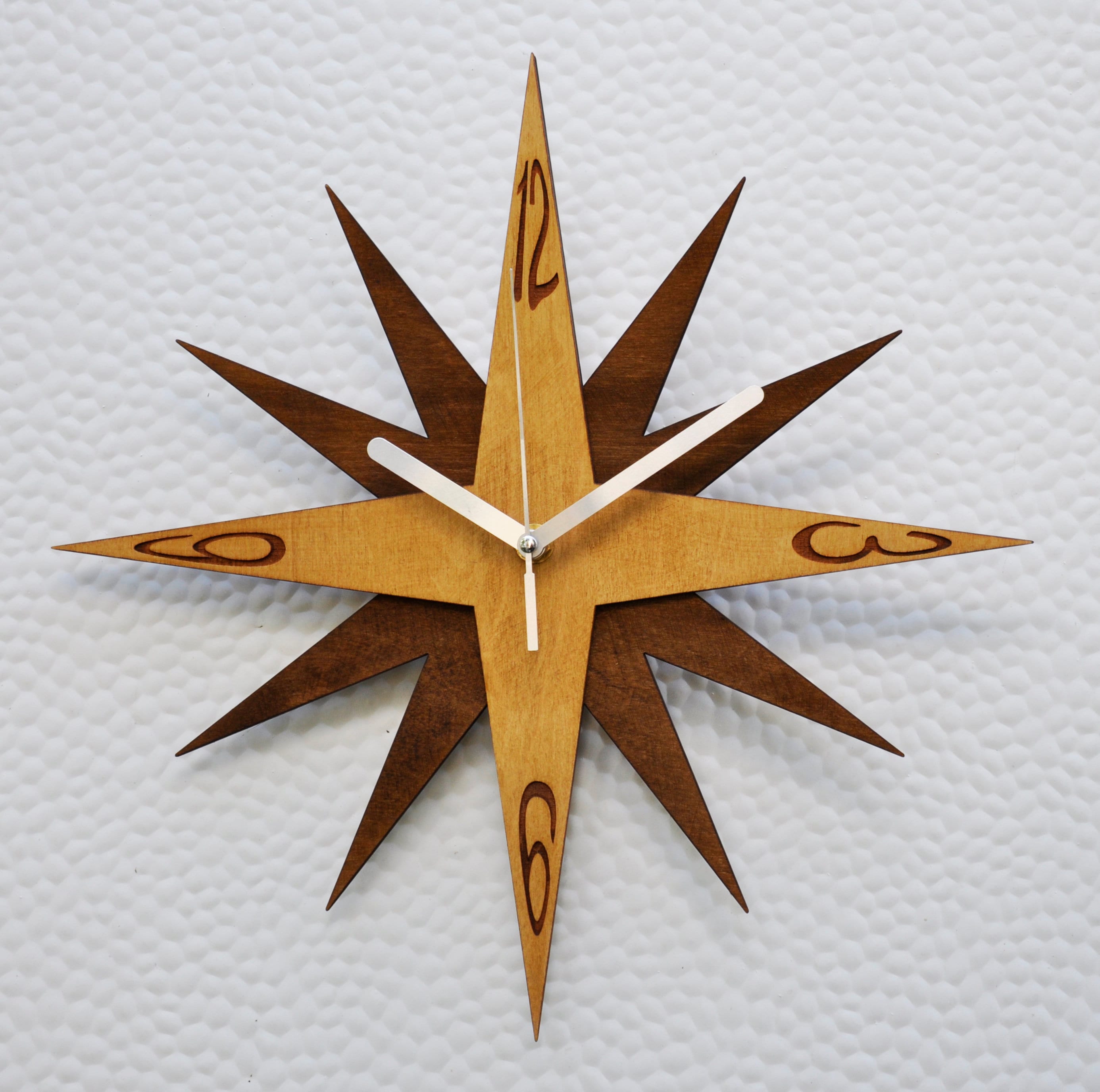 Wooden Wall Clock STAR. the Best Gift for All Lovers of SPACE - Etsy