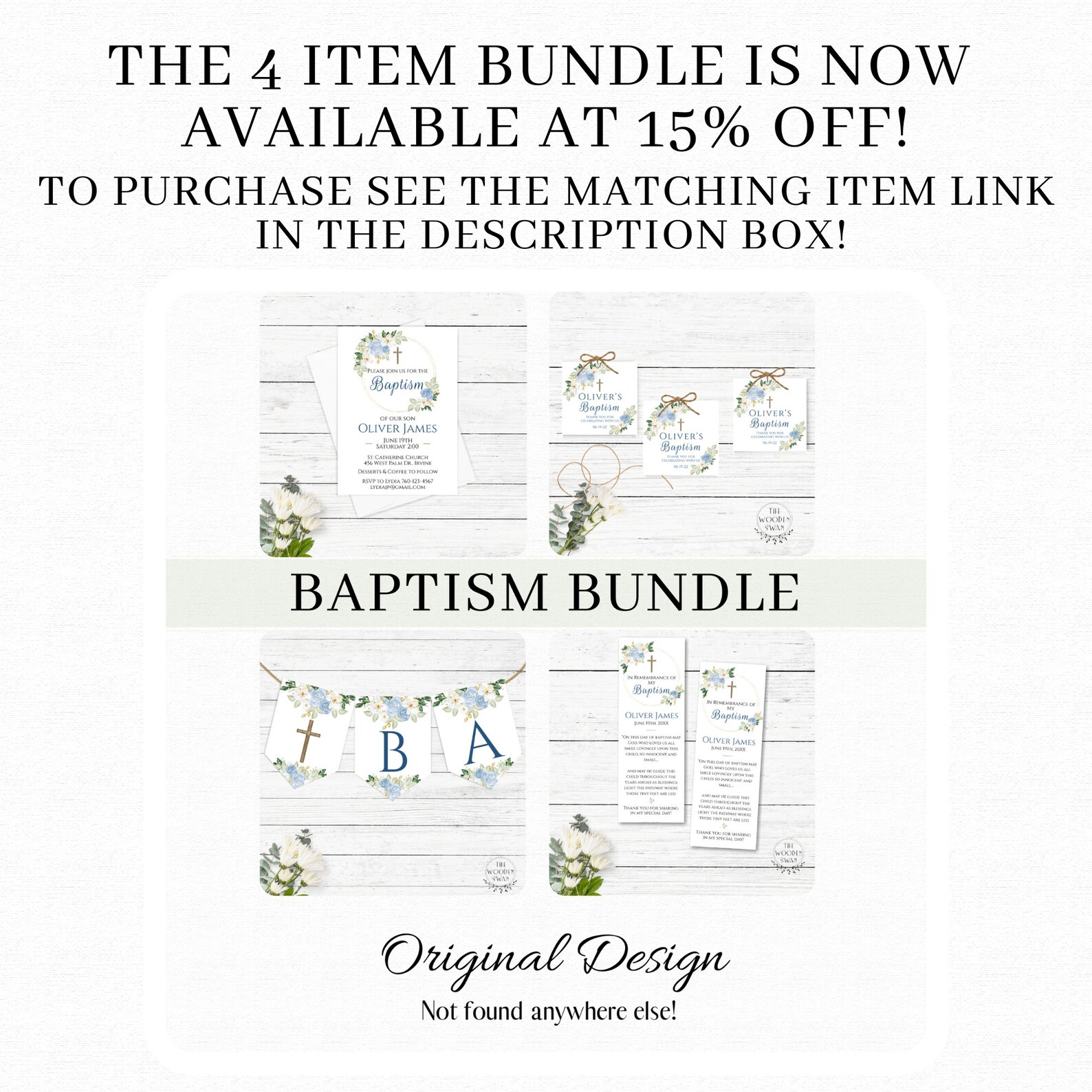Printable Baptism Bookmark Template Printable Bookmark - Etsy