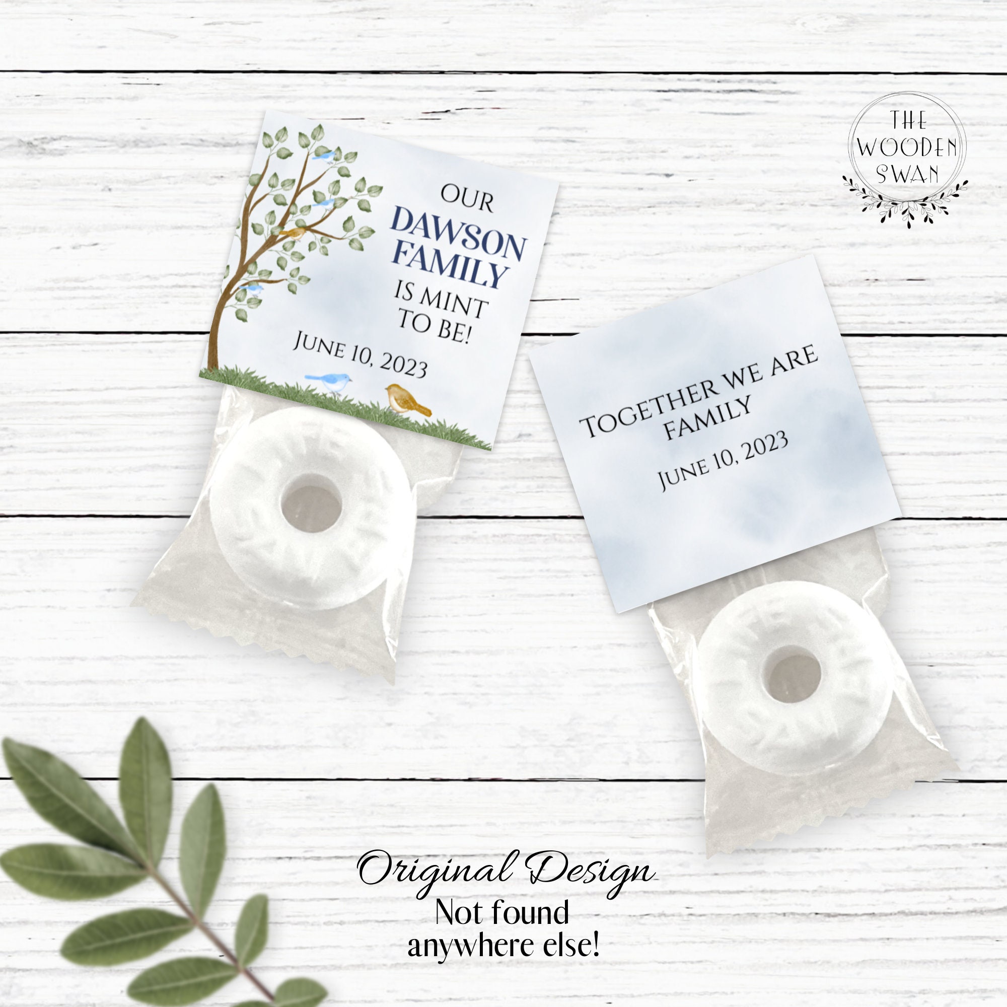 Printable Family Reunion Mint Topper Template, Custom Mint Party Favor ...