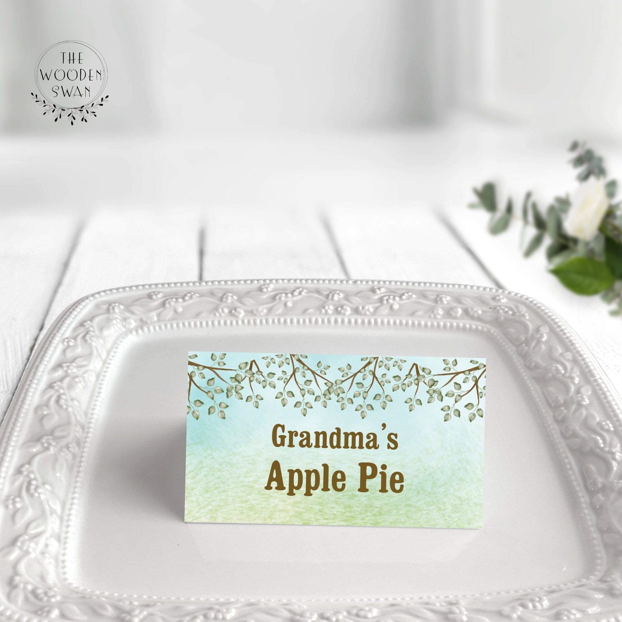 Printable Buffet Sign Template, Editable Food Sign, Family Reunion Tent ...