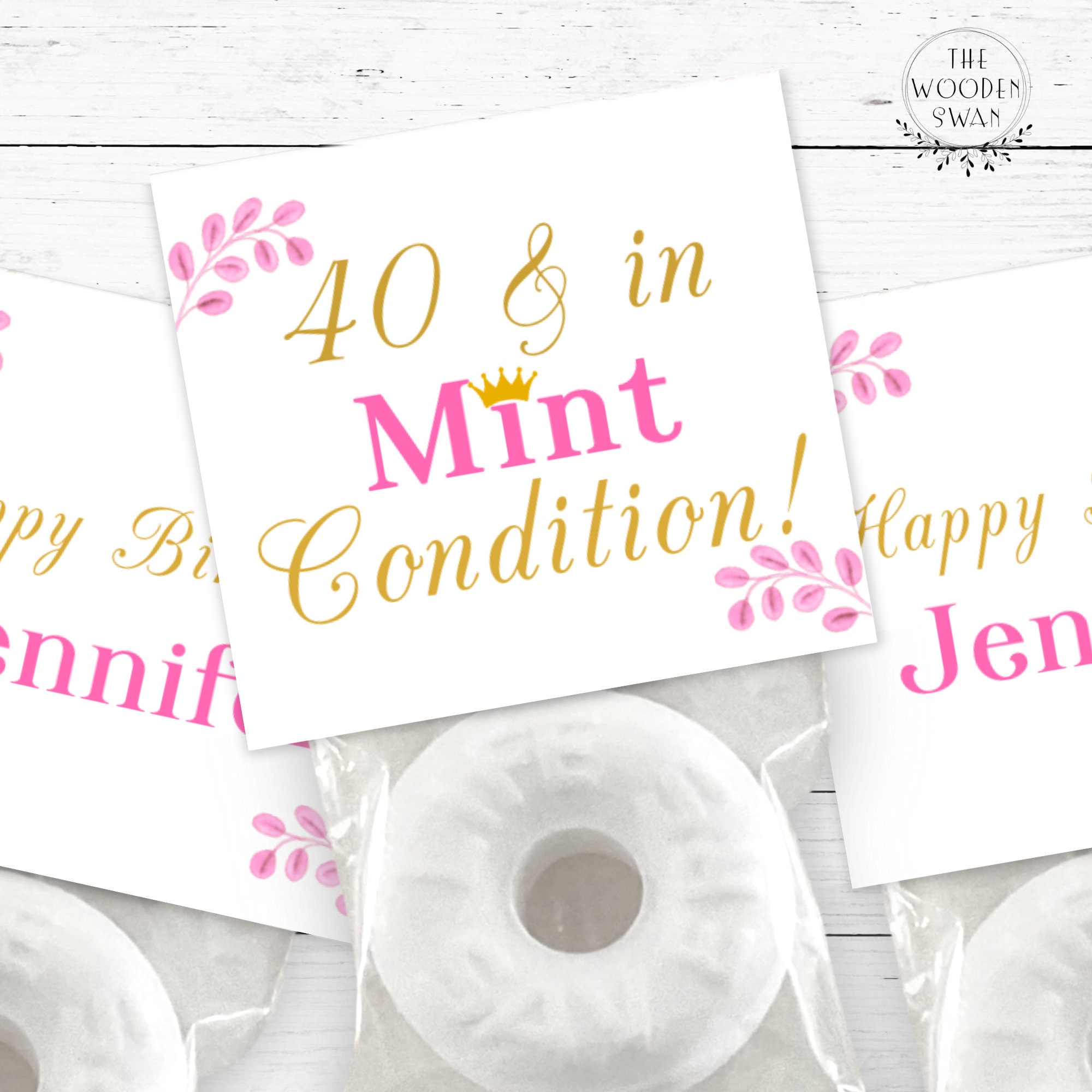Printable Birthday Mint Favor Topper Template, Custom Mint Party Favors ...