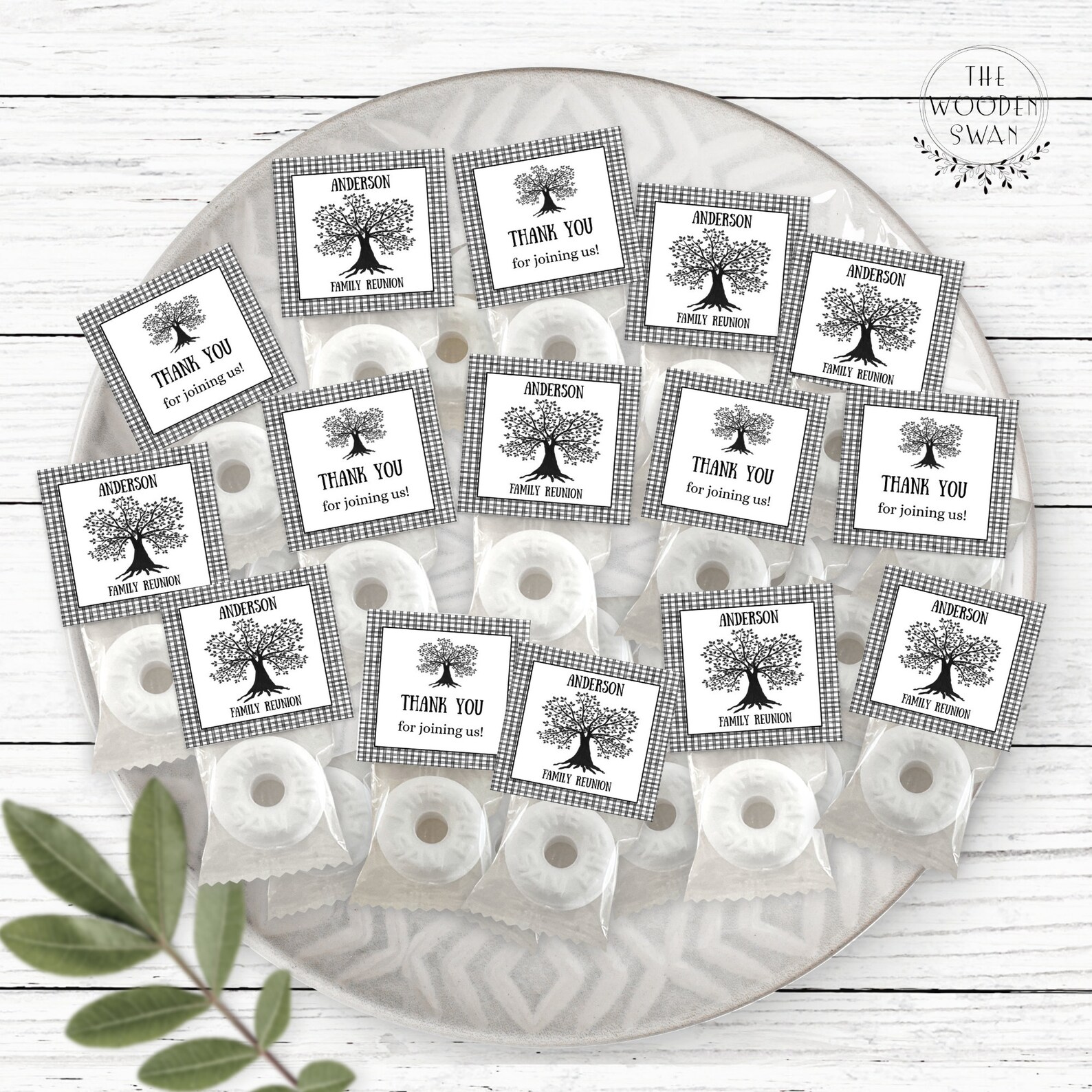 Printable Family Reunion Mint Favor Topper Template Mint - Etsy