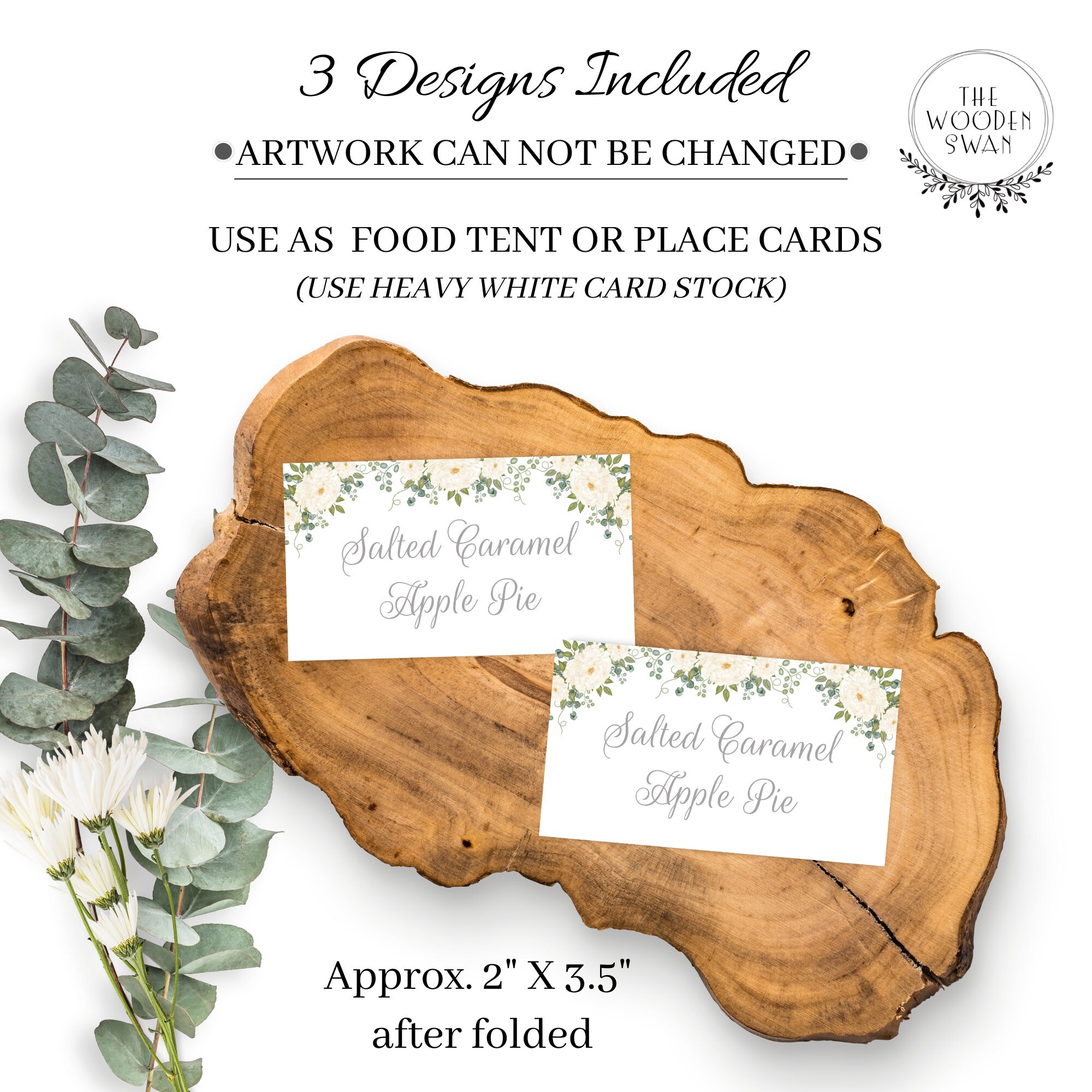 Printable Buffet Sign Template, Editable Food Sign, Silver Anniversary ...