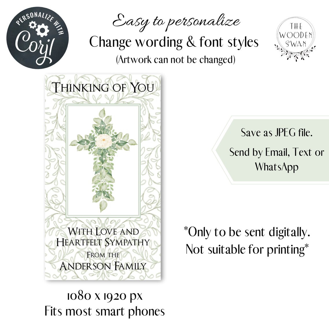 Electronic Sympathy Card, Digital Ecard, Digital Condolence Card ...