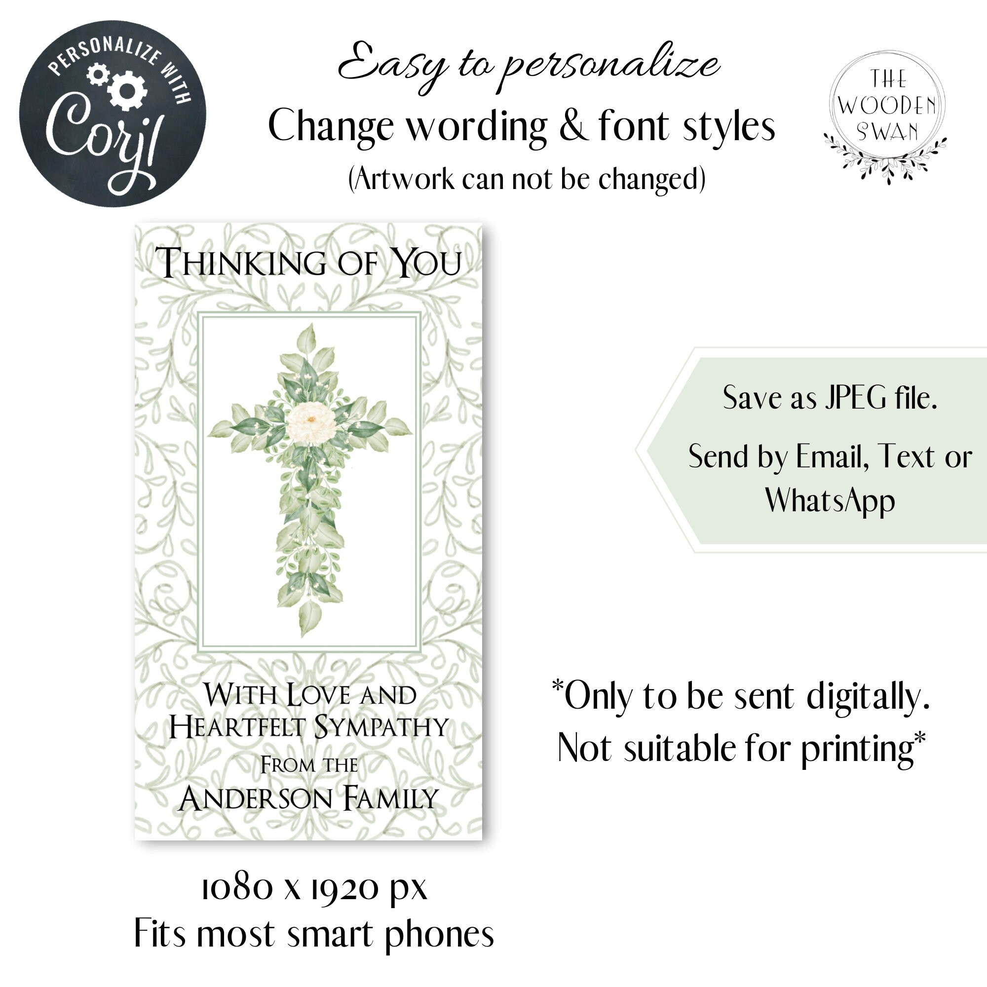 Electronic Sympathy Card, Digital Ecard, Digital Condolence Card ...