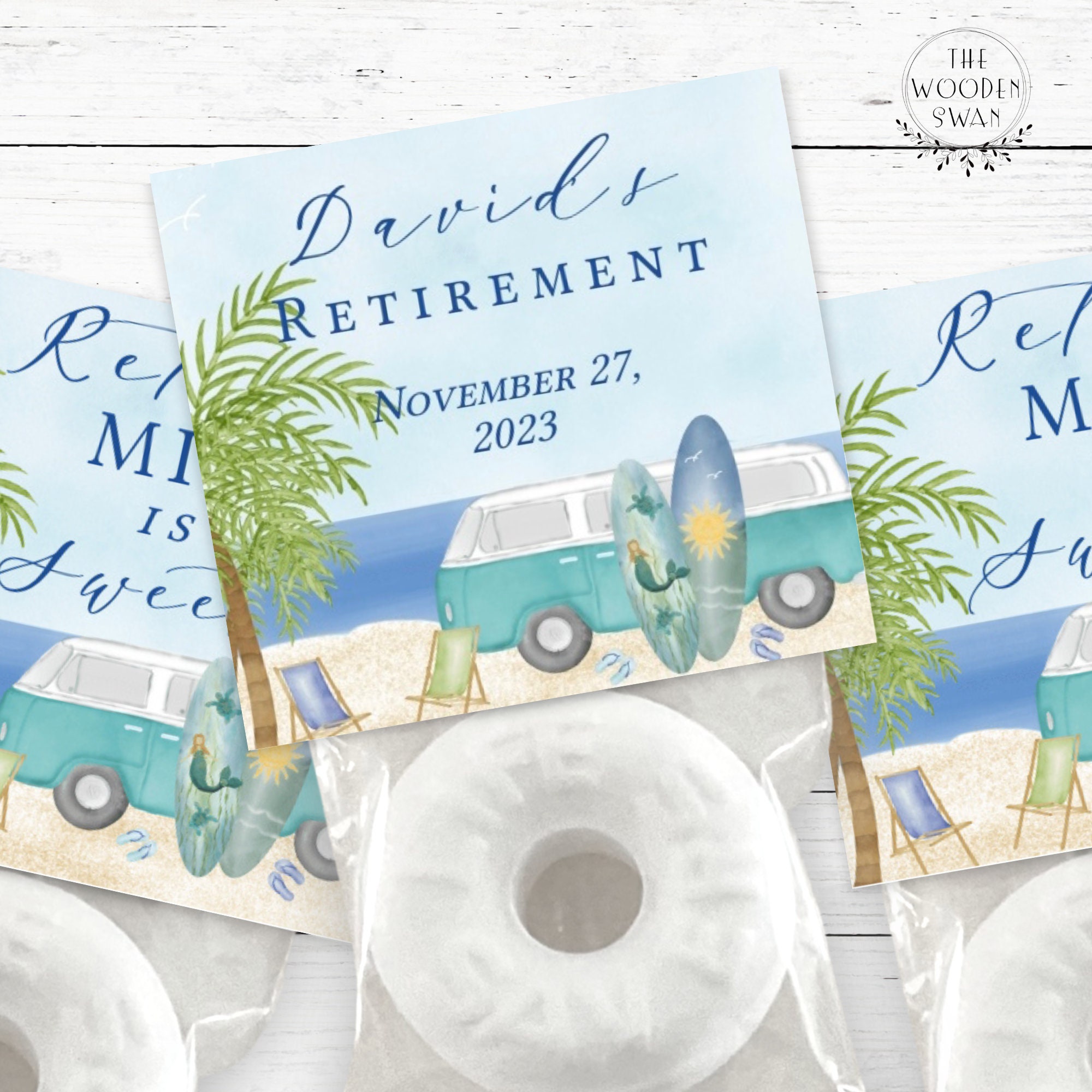 Printable Retirement Mint Favor Topper Template, Custom Mint Party ...