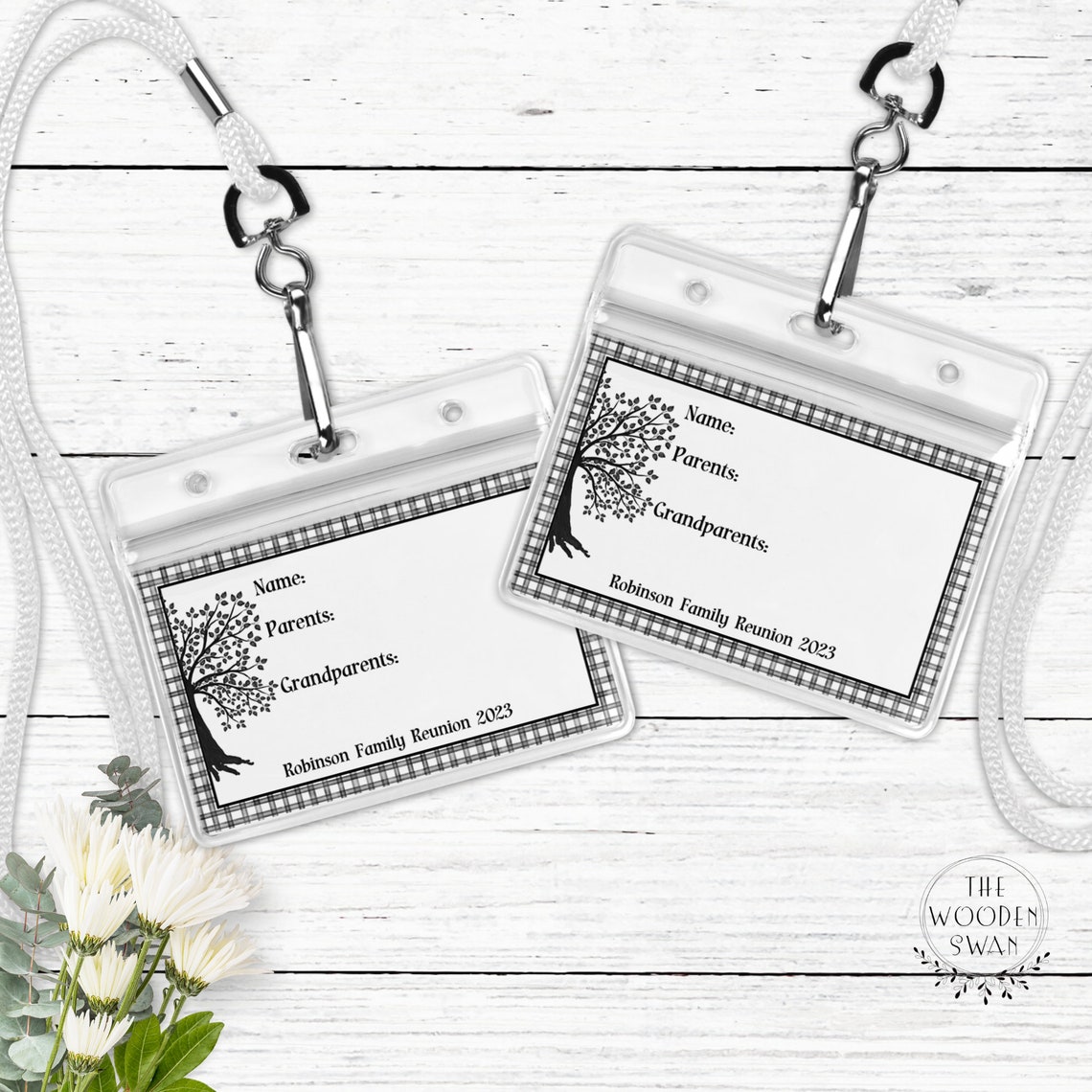 Family Reunion Name Tag Template , Party Name Tags, Family Celebration ...