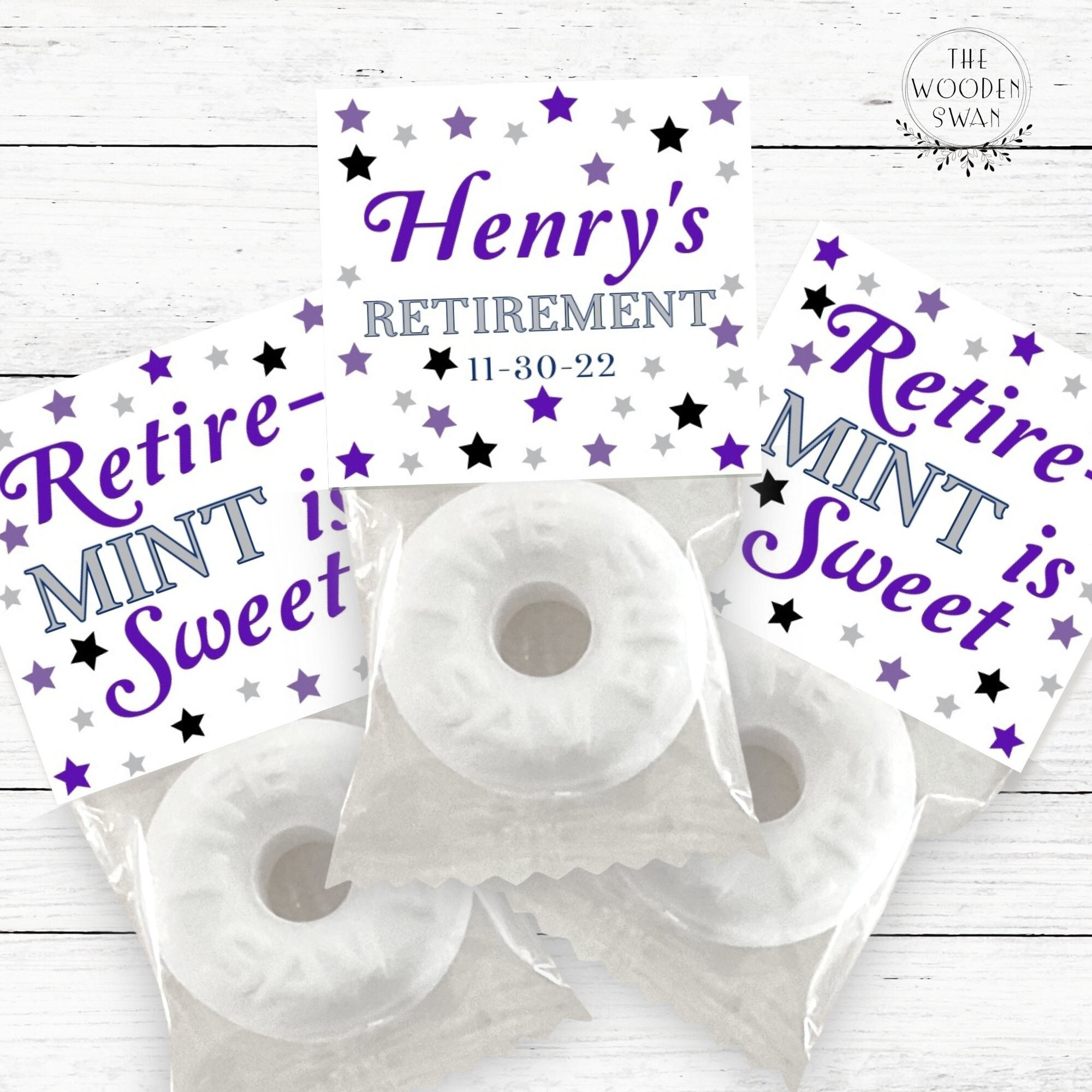 Printable Retirement Mint Favor Topper Template Custom Mint - Etsy