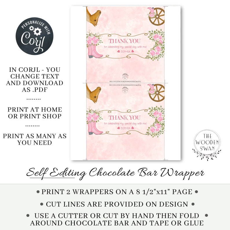 Printable Chocolate Bar Wrapper Template, 1.55 Oz. Chocolate Bar ...