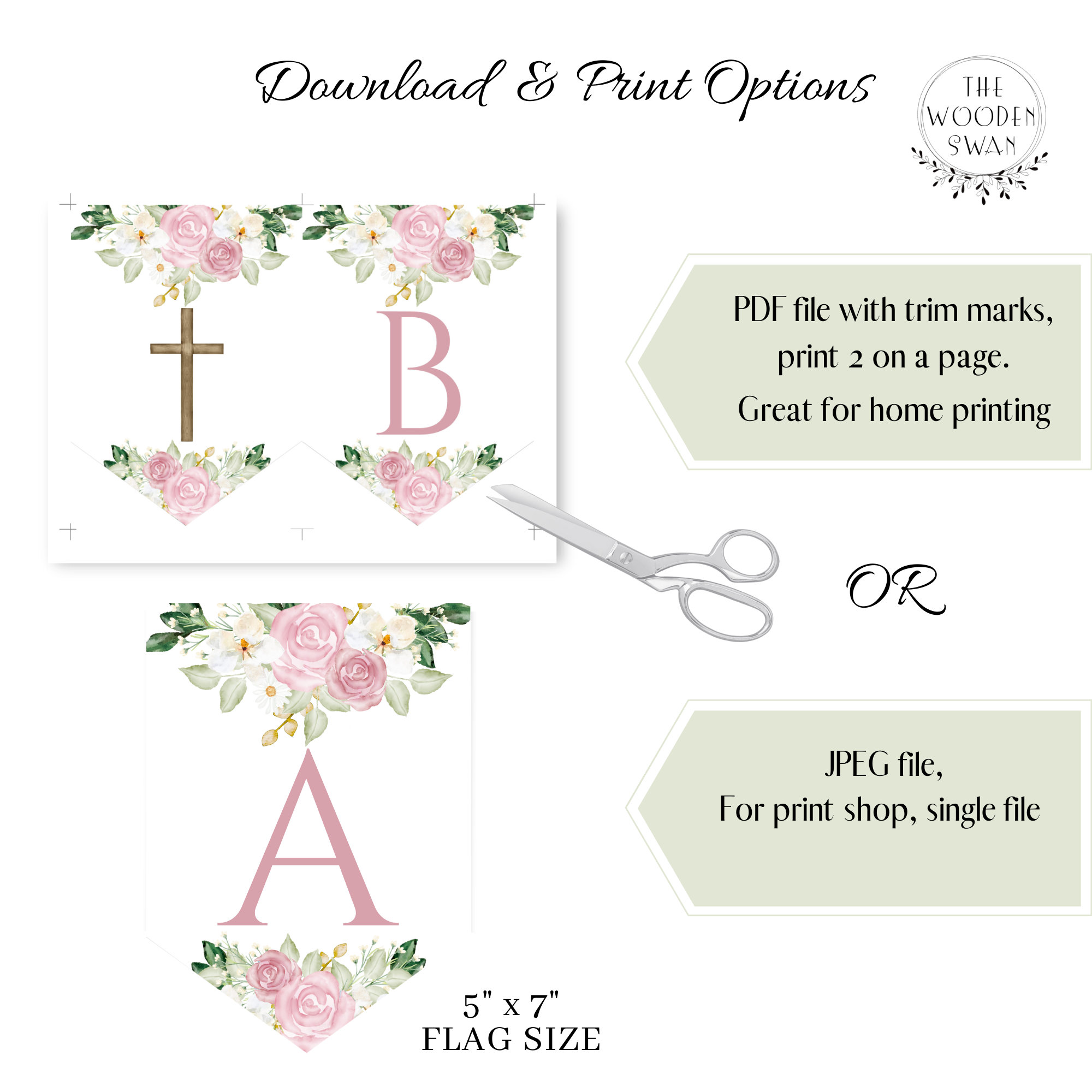 Printable Baptism Banner Template, Editable Banner Template ...