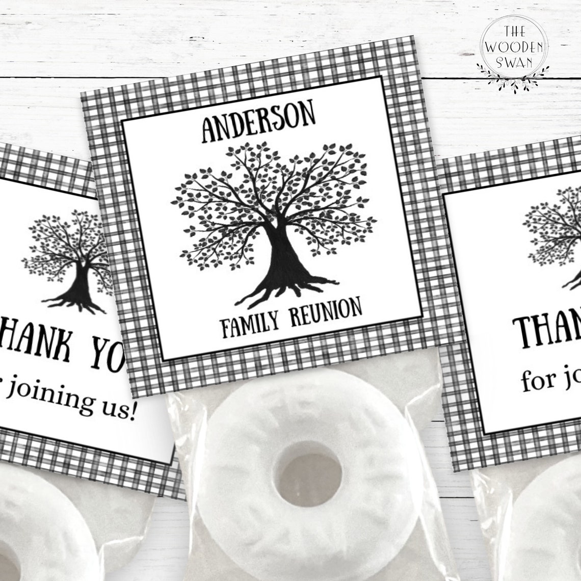 Printable Family Reunion Mint Favor Topper Template Mint - Etsy