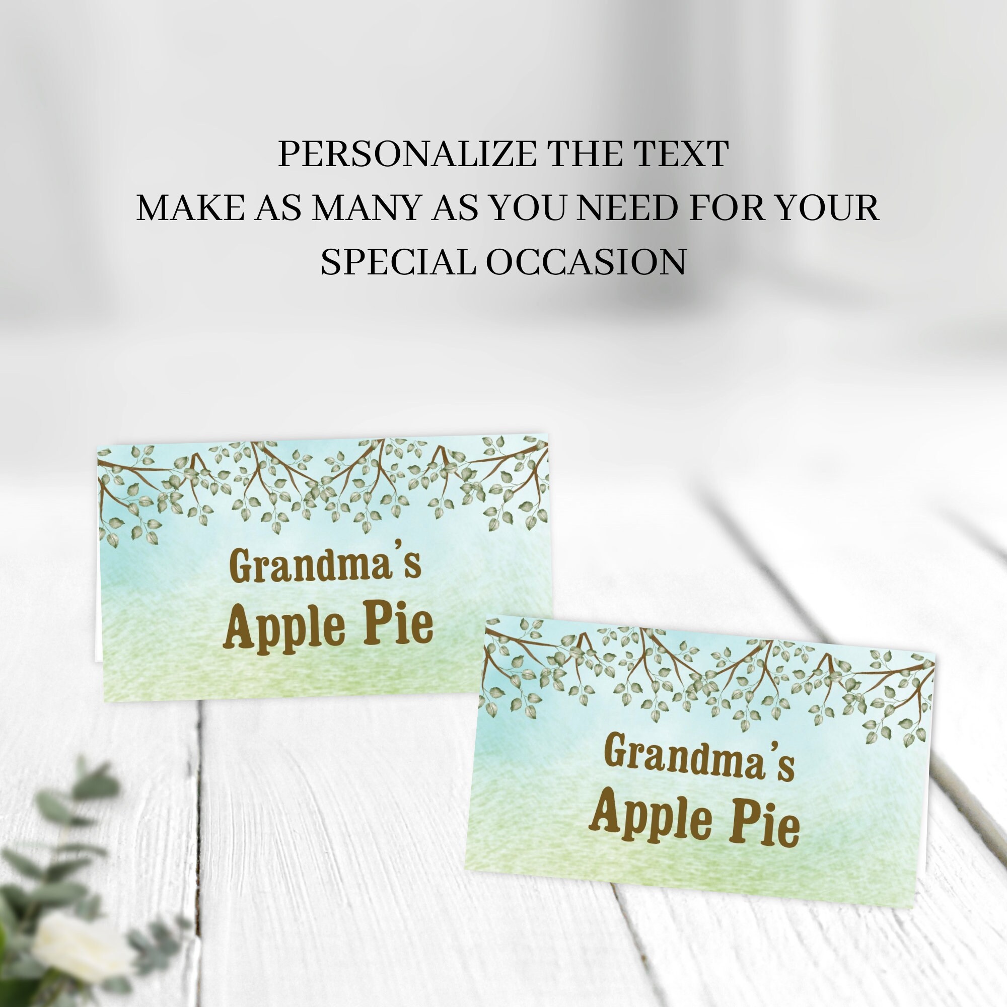 Printable Buffet Sign Template Editable Food Sign Family - Etsy