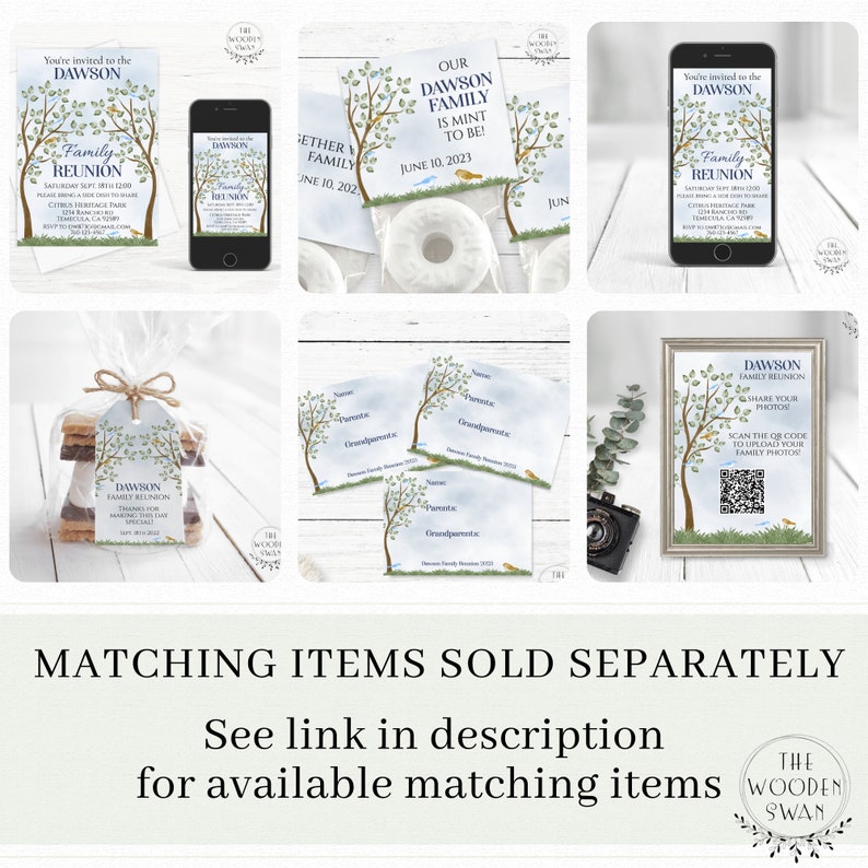 Family Reunion Invitation, Family Reunion Party, 5x7 Printable Invite ...