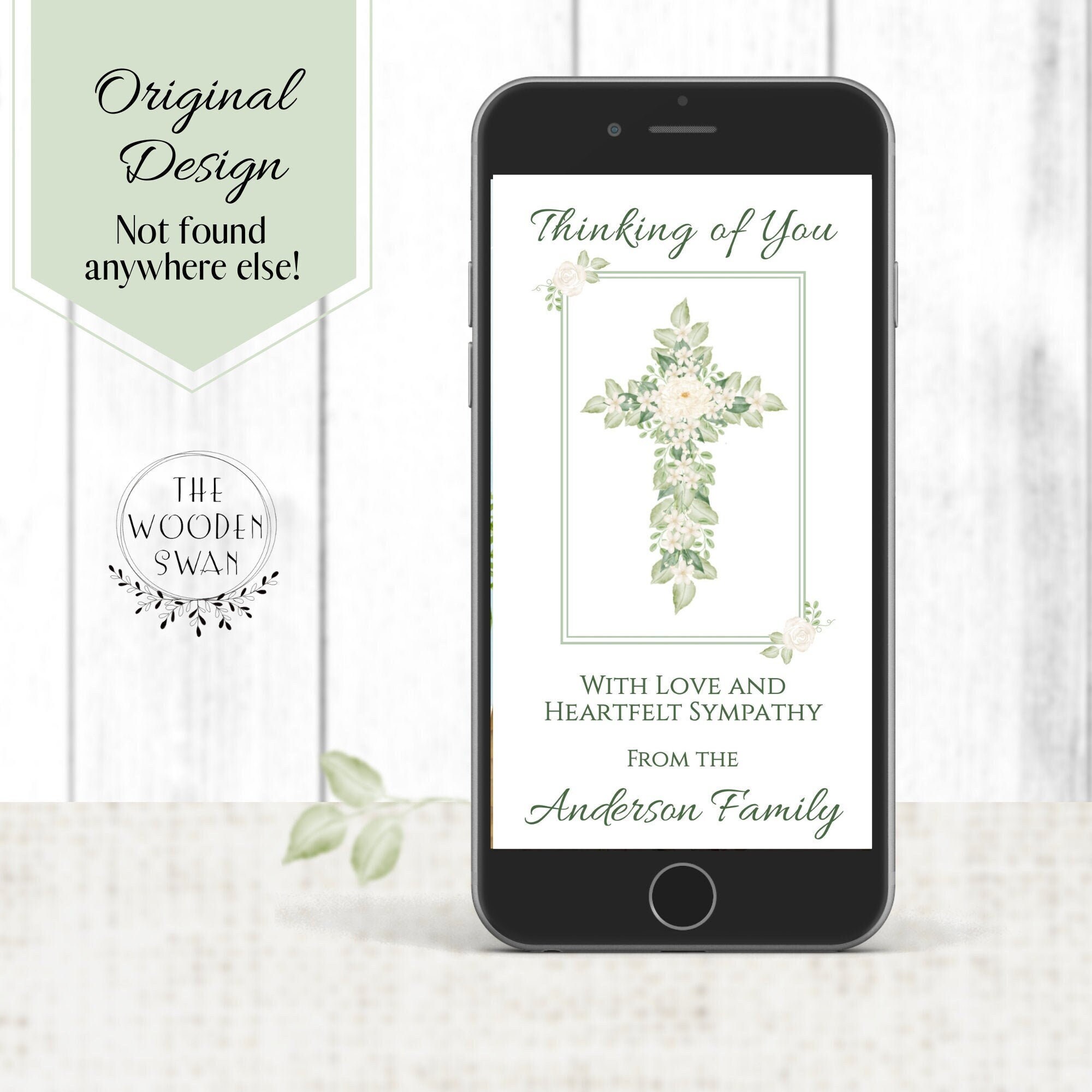 Electronic Sympathy Card Template, Digital Ecard, Digital Condolences ...