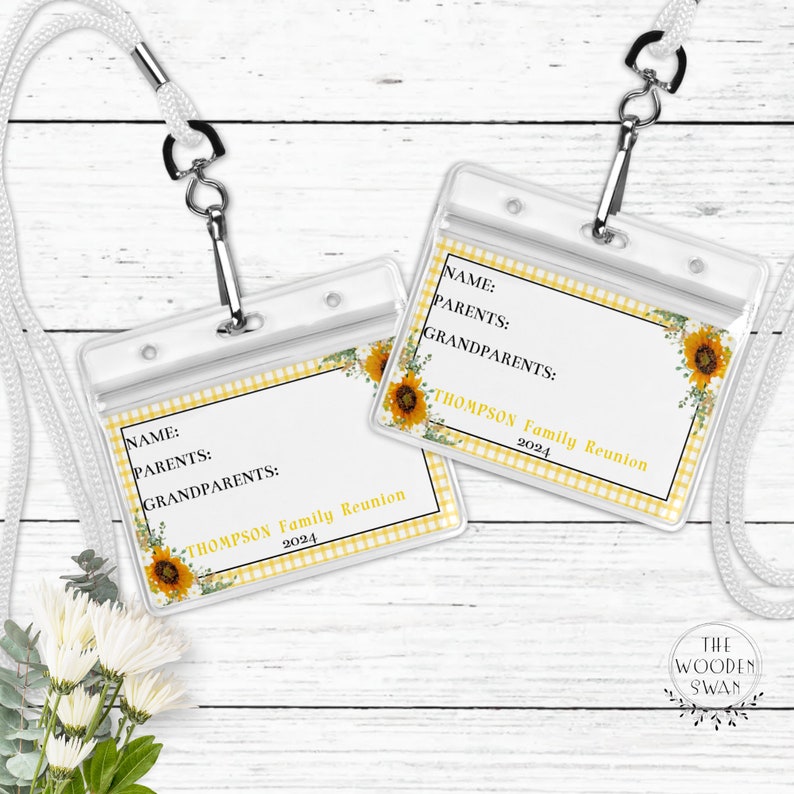 Family Reunion Name Tag Template, Party Name Tags, Family Celebration ...