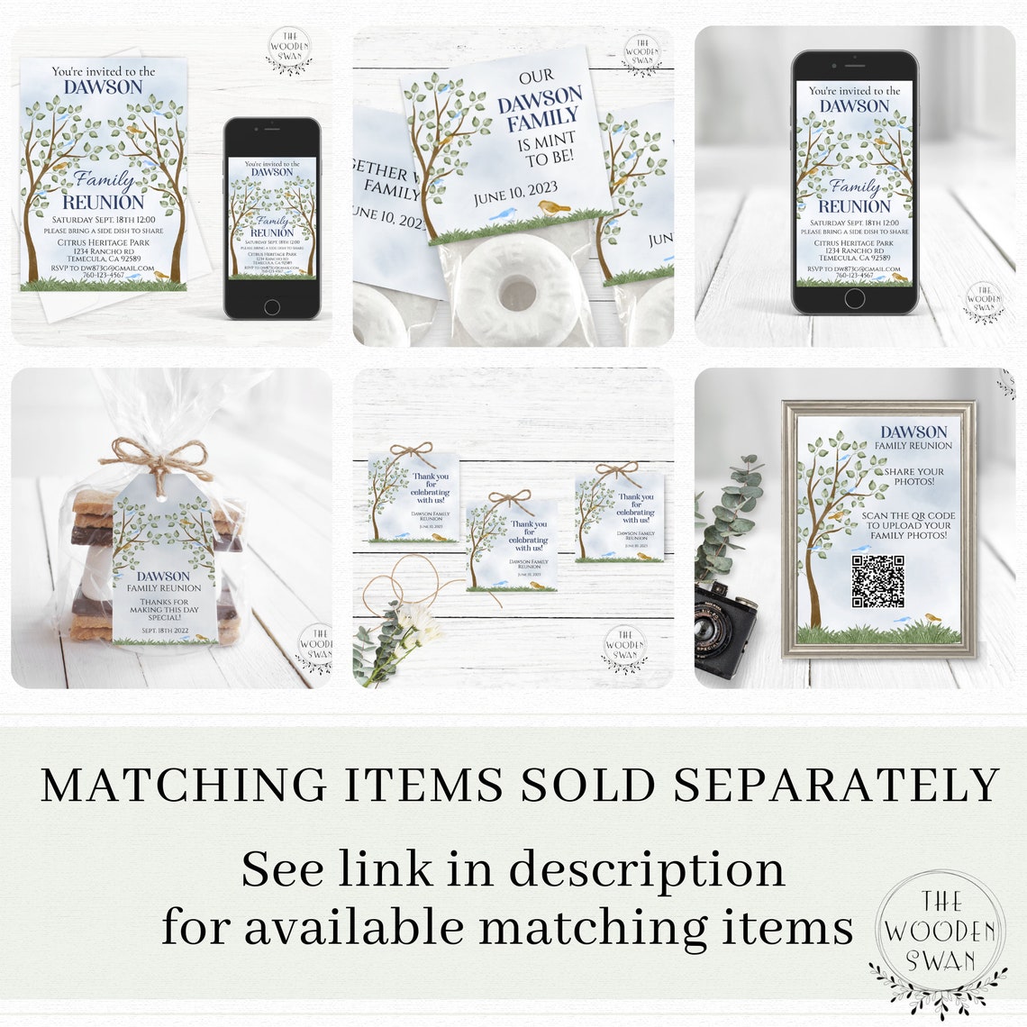 Family Reunion Name Tag Template, Party Name Tags, Family Reunion ...