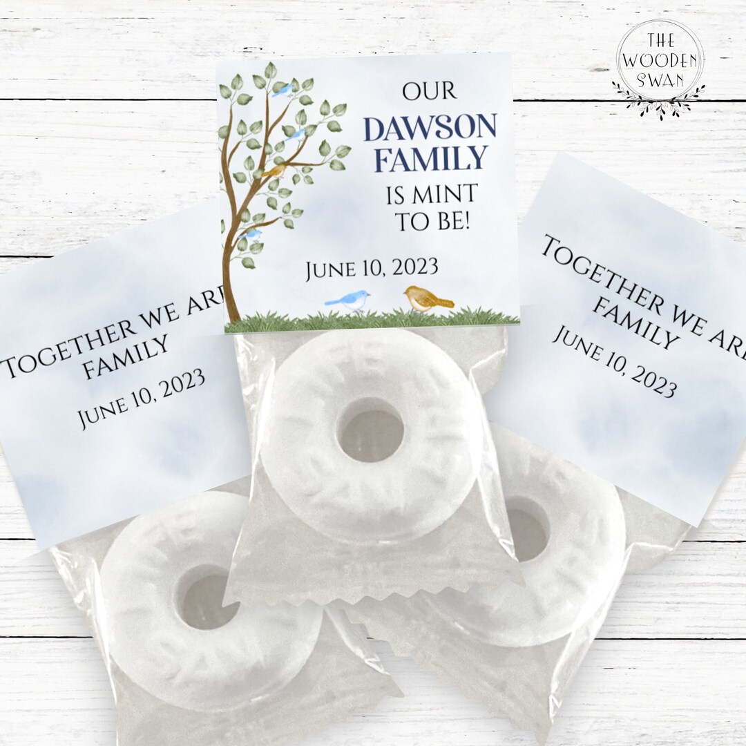 Printable Family Reunion Mint Topper Template, Custom Mint Party Favor ...