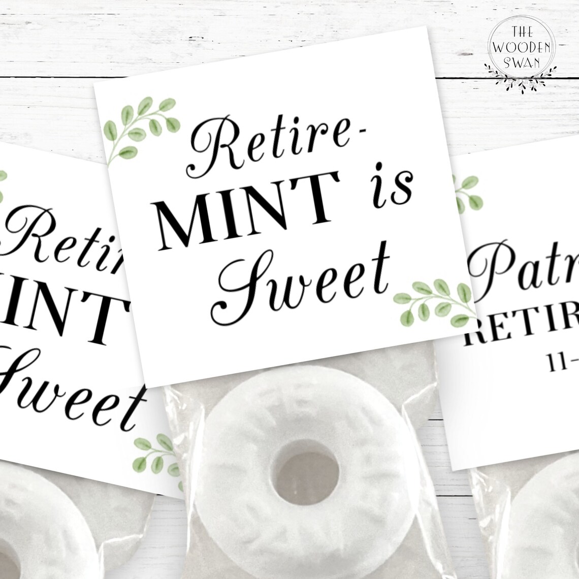 Printable Retirement Mint Favor Topper Template Custom Mint - Etsy