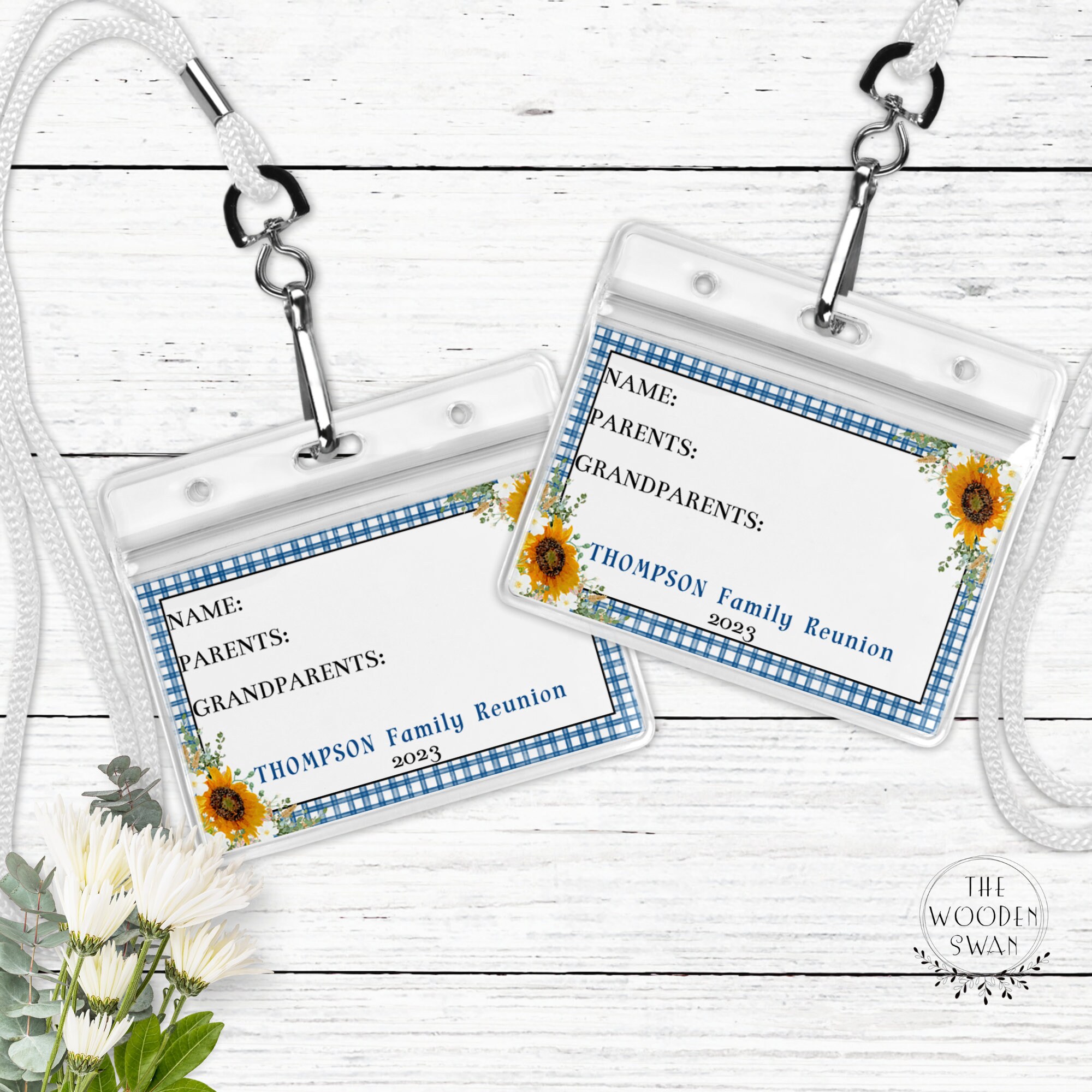 Family Reunion Name Tag Template, Party Name Tags, Family Celebration ...