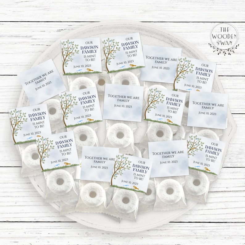 Printable Family Reunion Mint Topper Template, Custom Mint Party Favor ...