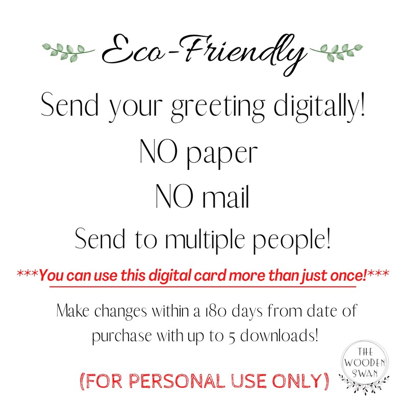 Electronic Thank You Card Template, Digital Ecard, Digital Thanks ...