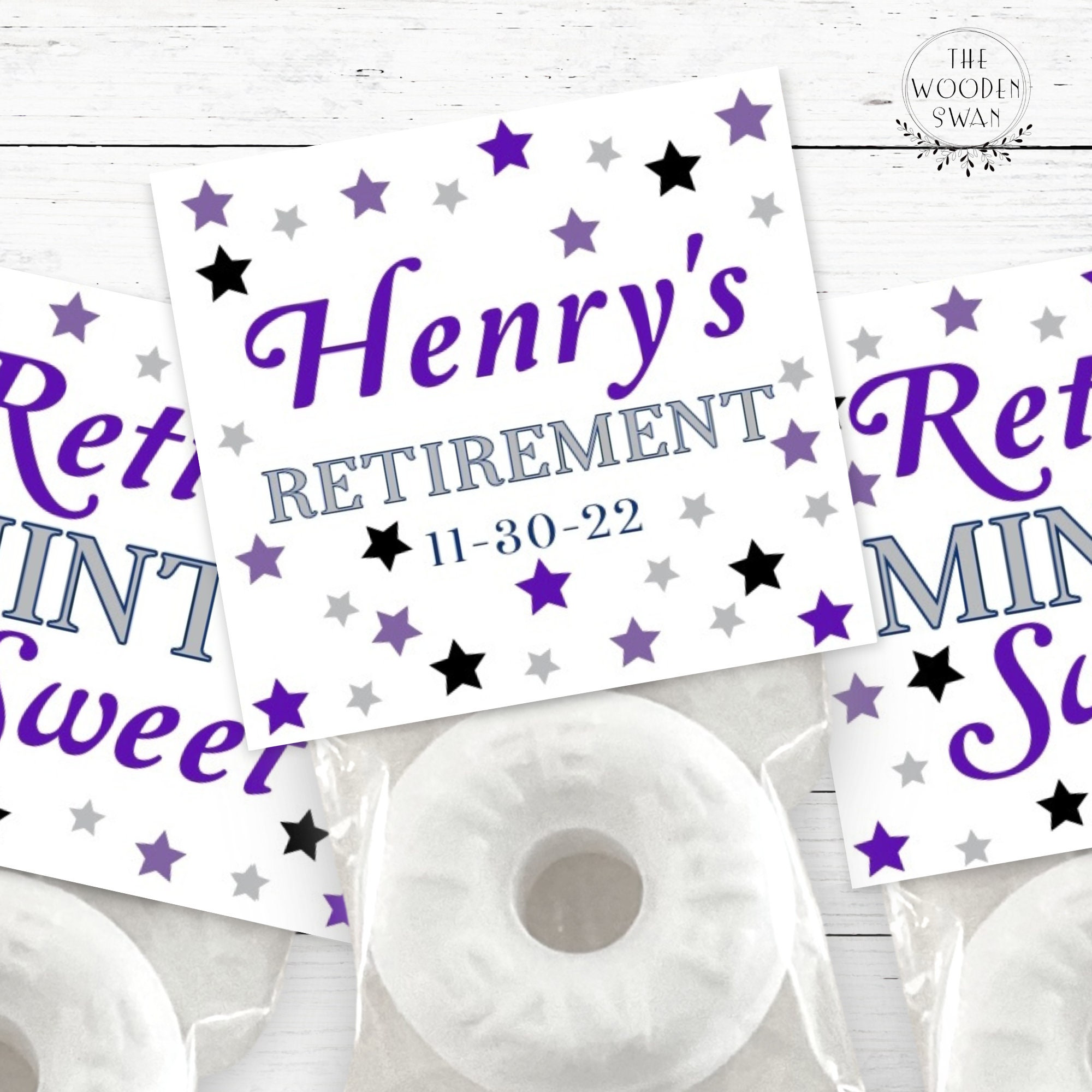 Printable Retirement Mint Favor Topper Template Custom Mint - Etsy