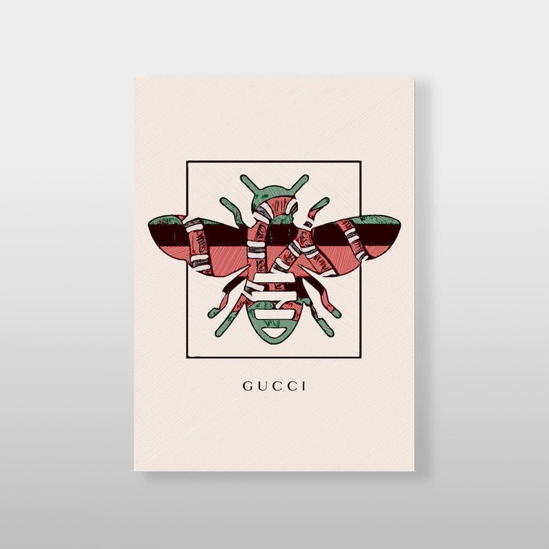 GUCCI Bee luxury Canvas GUCCI Bee Canvas GUCCI Bee luxury | Etsy