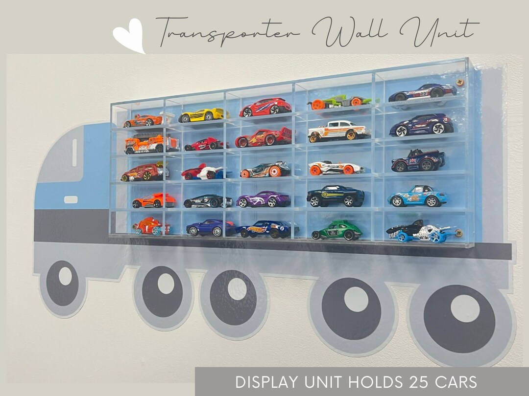 Toy Car Transporter Wall Display Unit, Diecast Model Car Storage - Etsy UK