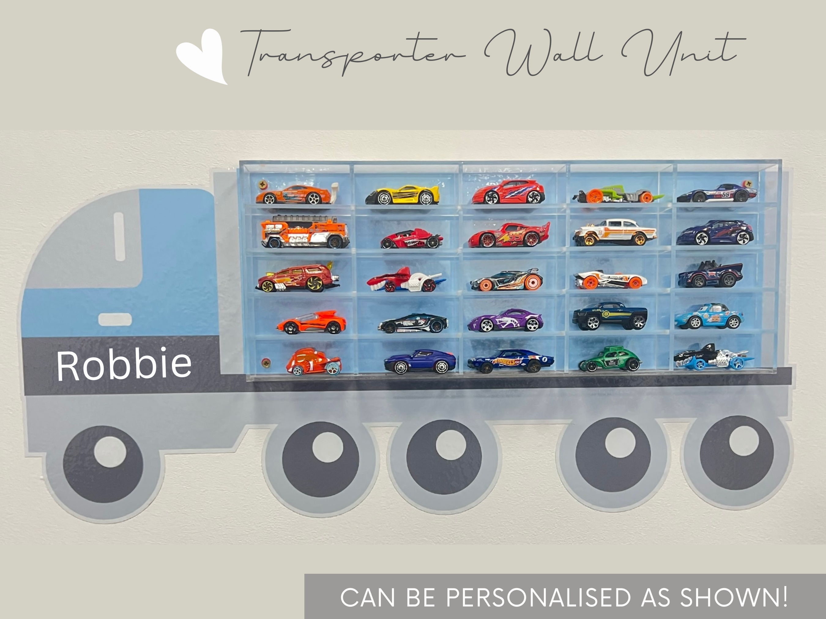 Toy Car Transporter Wall Display Unit Diecast Model Car - Etsy UK