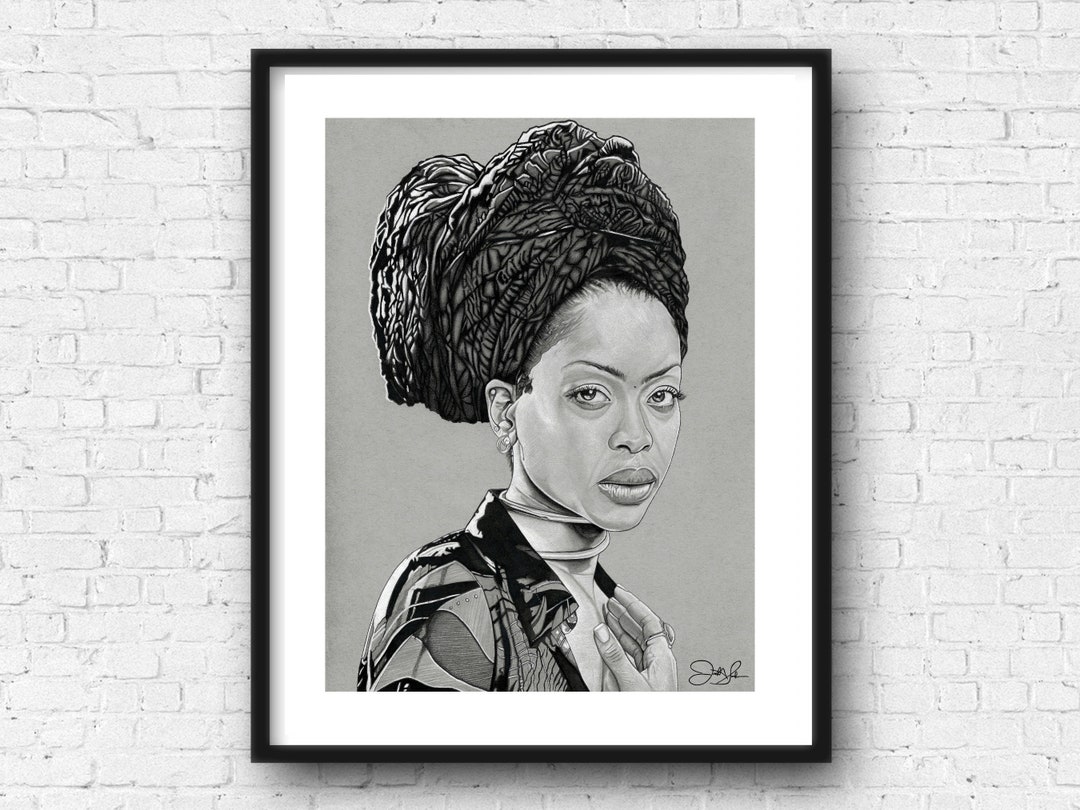 Erykah Badu Poster | R&B | Rnb | Neo-soul | Wall Art | Art Print ...