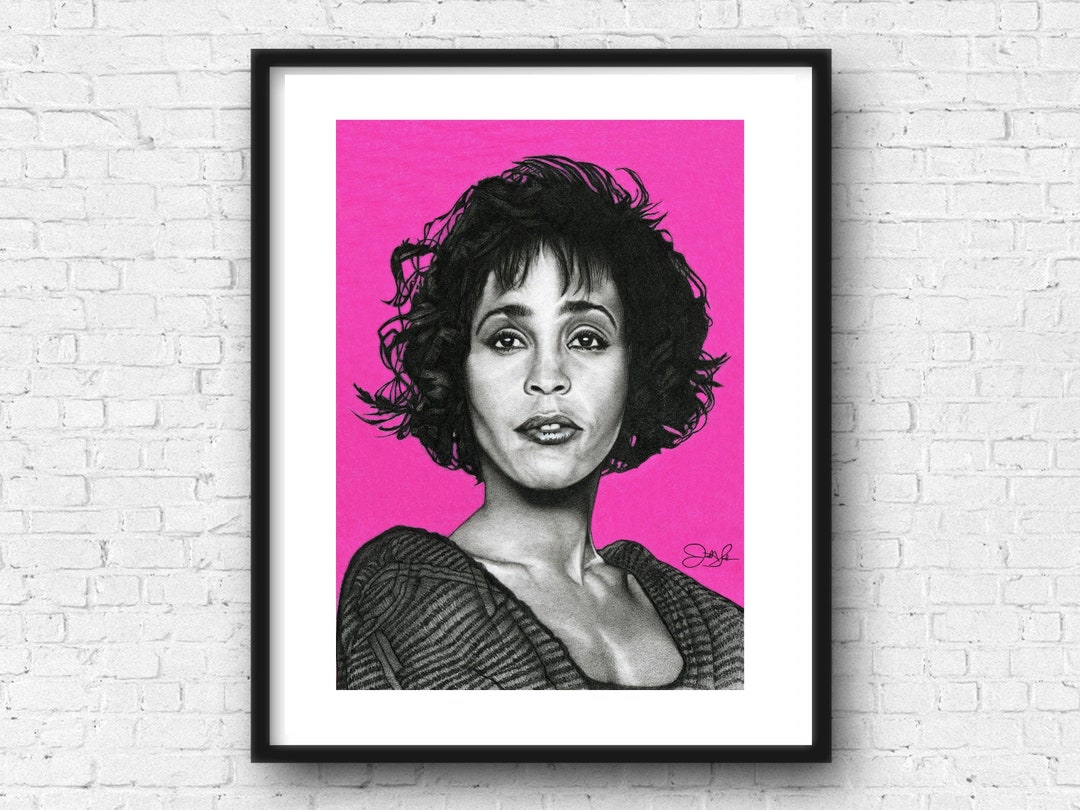 Whitney Houston Poster | R&B | Rnb | Wall Art | Art Print | Multiple ...
