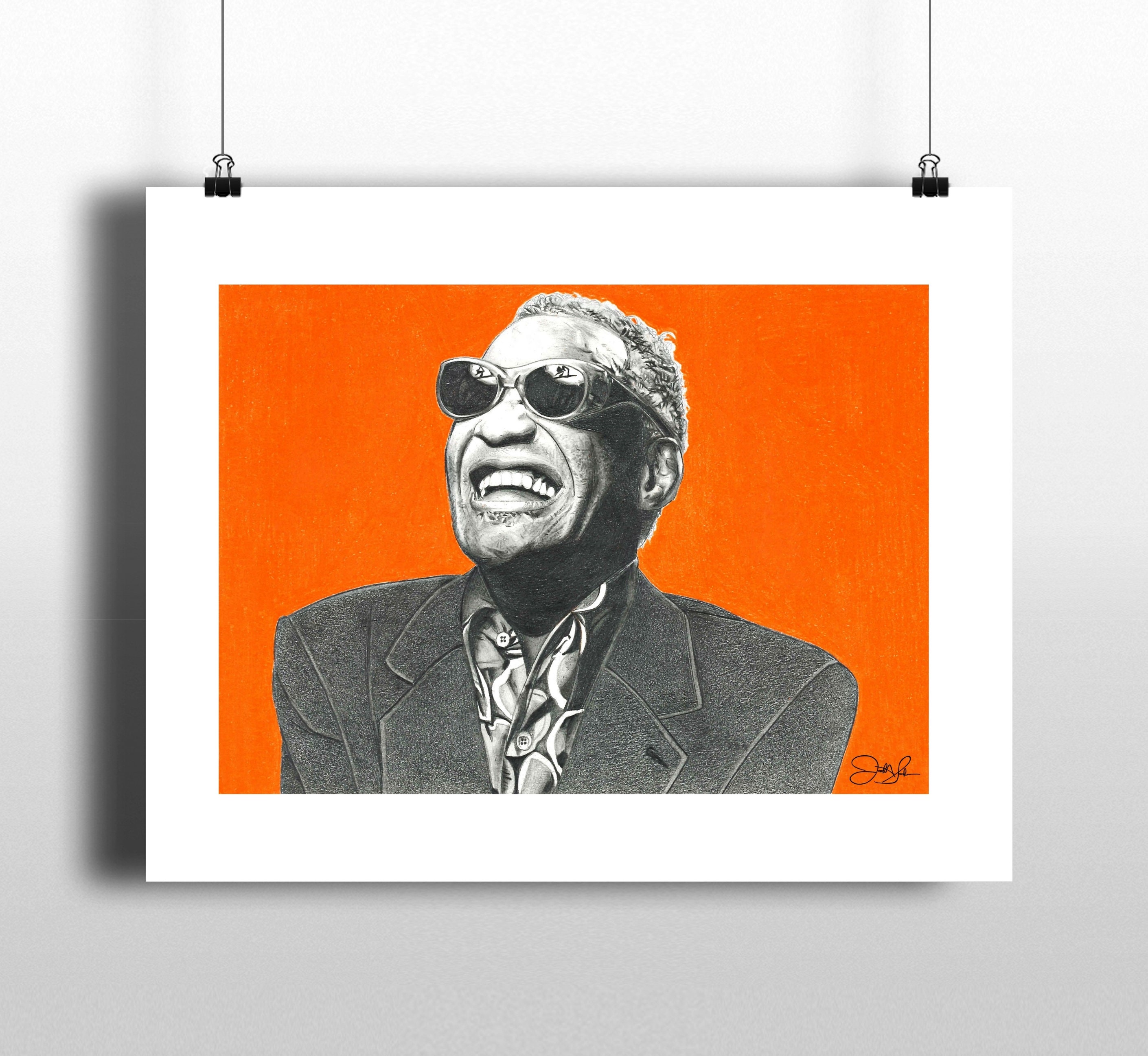 Ray Charles Poster | R&B | Rnb | Wall Art | Art Print | Multiple Sizes ...