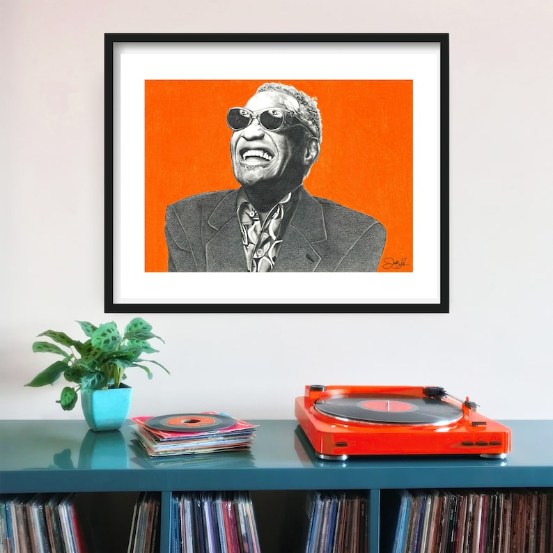 Ray Charles Poster R&B Rnb Wall Art Art Print Multiple Sizes - Etsy