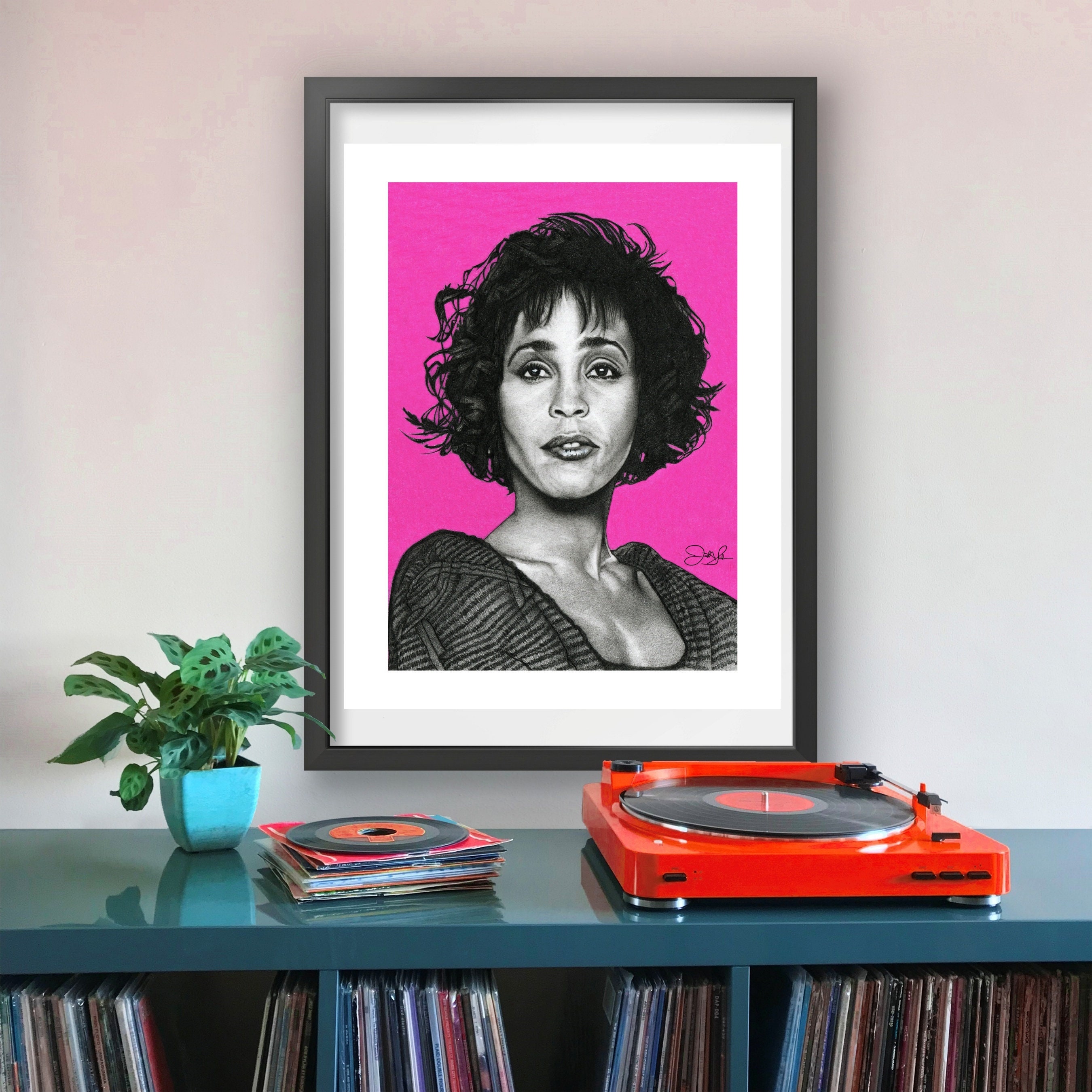 Whitney Houston Poster | R&B | Rnb | Wall Art | Art Print | Multiple ...