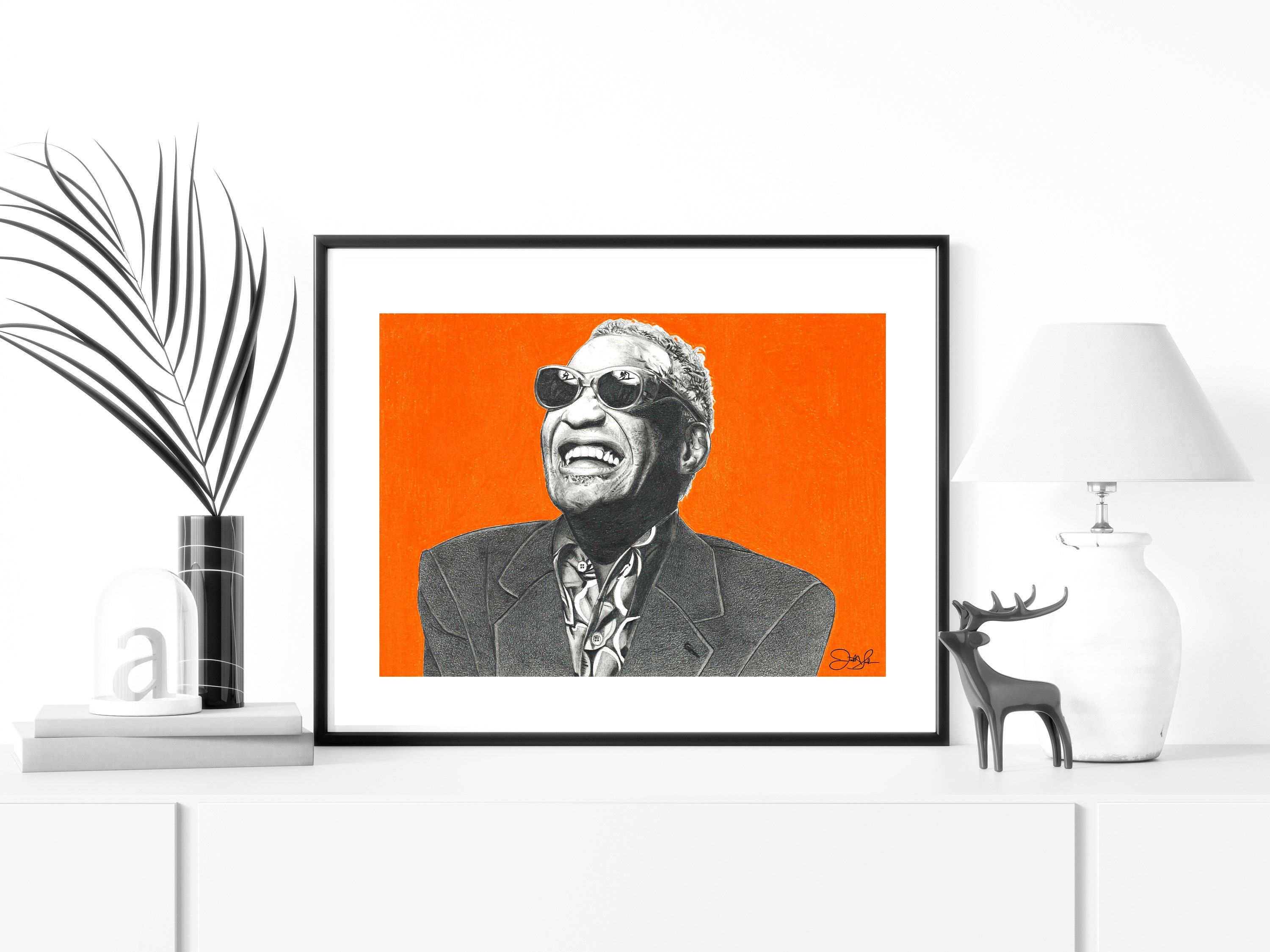 Ray Charles Poster | R&B | Rnb | Wall Art | Art Print | Multiple Sizes ...