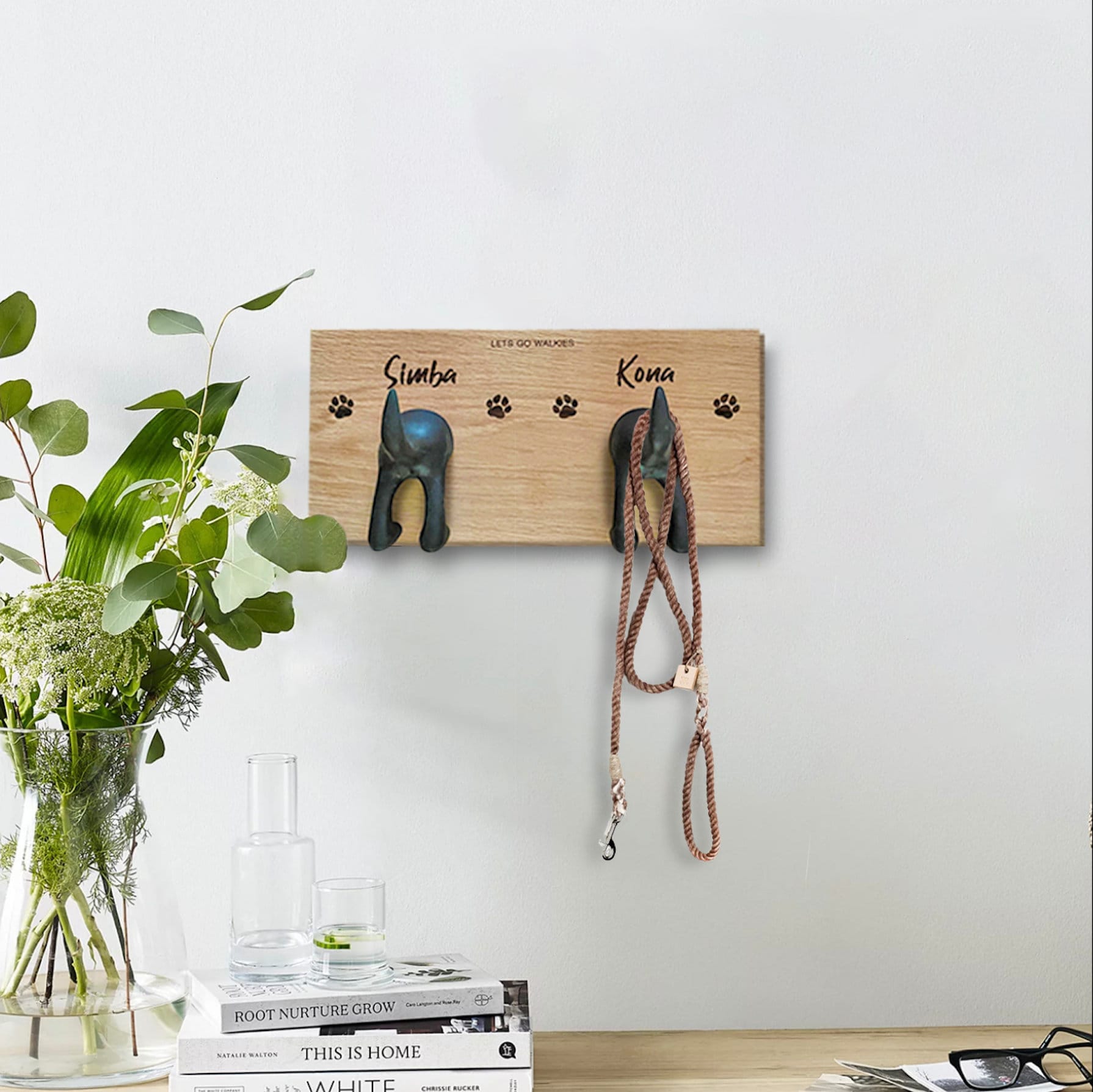 Personalized Pet Lead Wall Hanger - Etsy