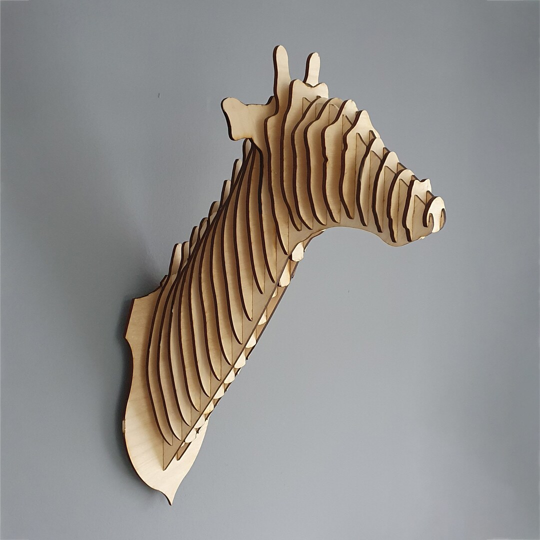 Giraffe Head 3D Wall Art Cut Files - Etsy