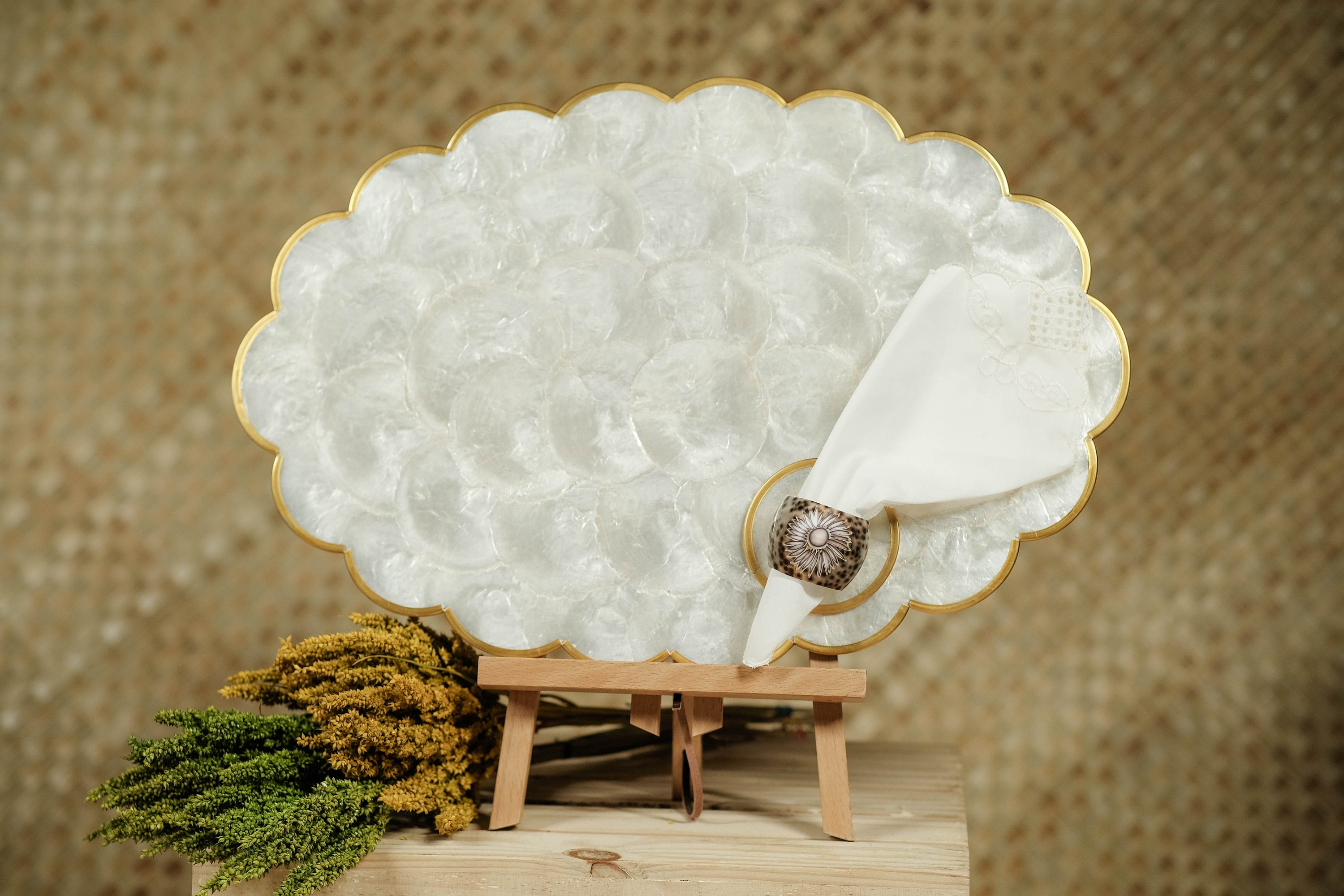 Capiz Shell Dinnerware Place Set